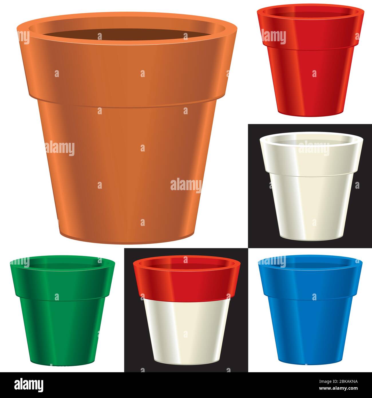 Blue and white garden Stock Vector Images - Alamy