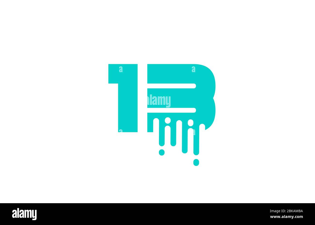 Number 13 vector vectors hi-res stock photography and images - Alamy