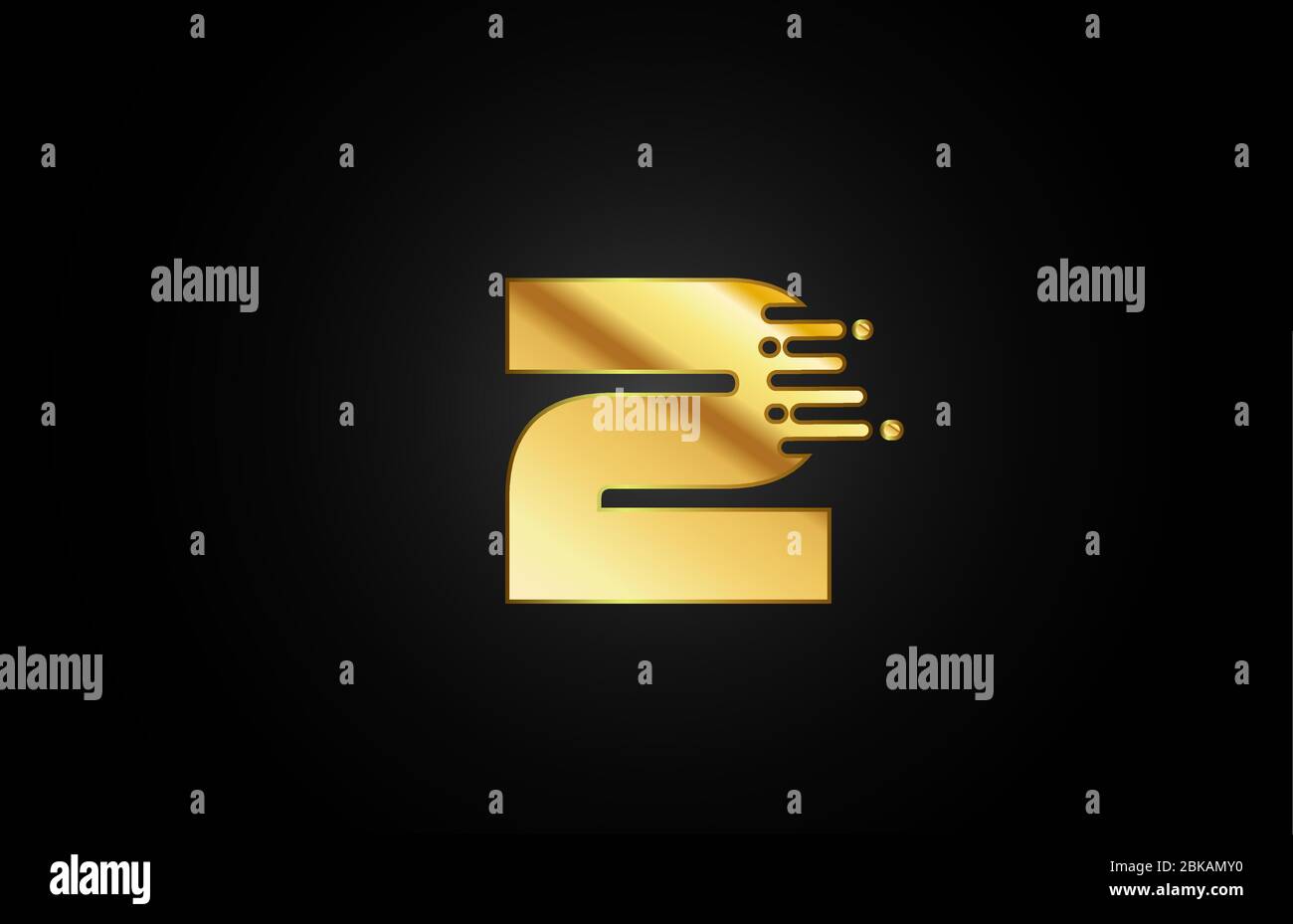 2 number logo icon for company and business Stock Vector Image & Art ...