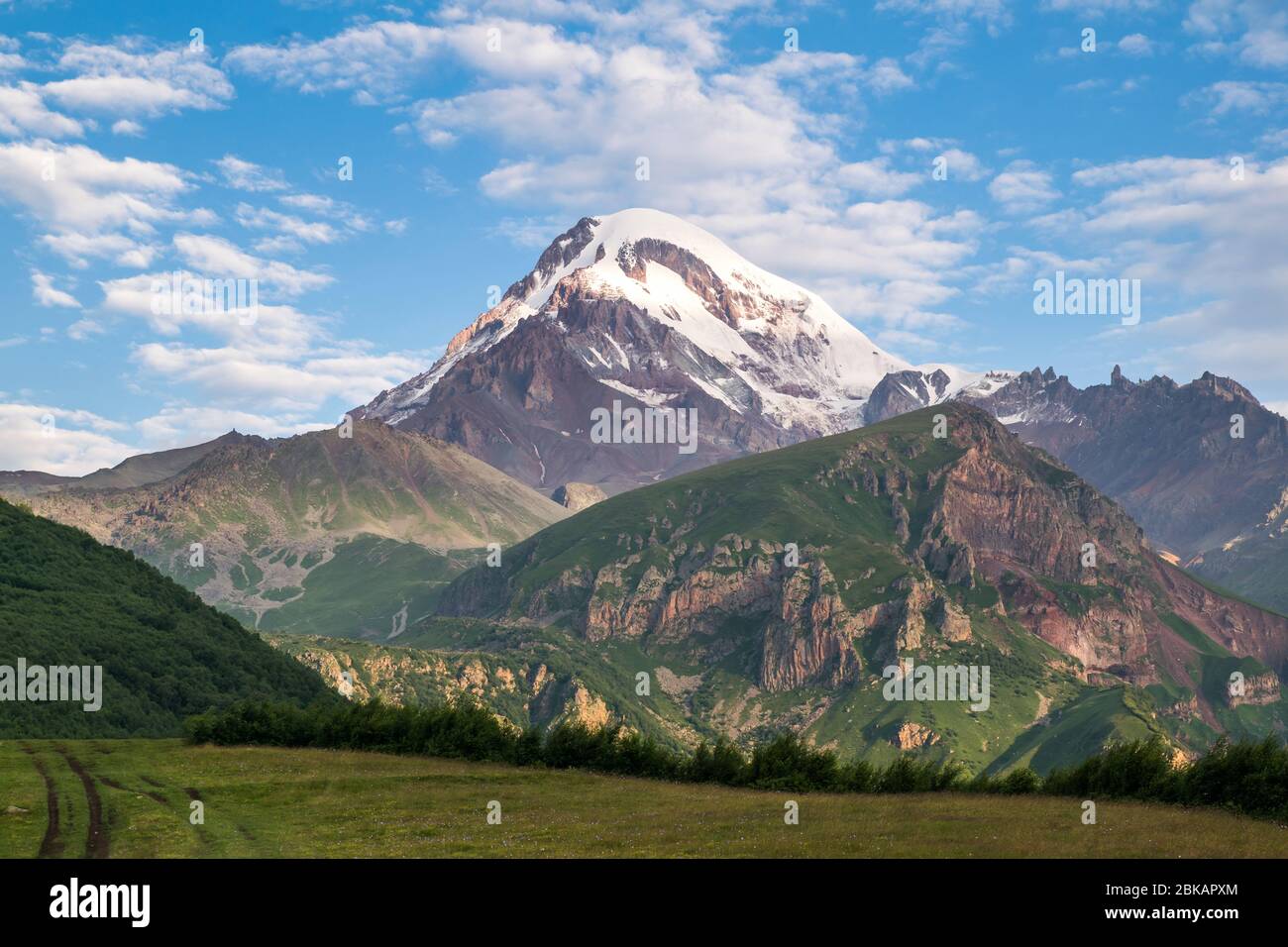 Landscape georgian mountains in winter hi-res stock photography and ...