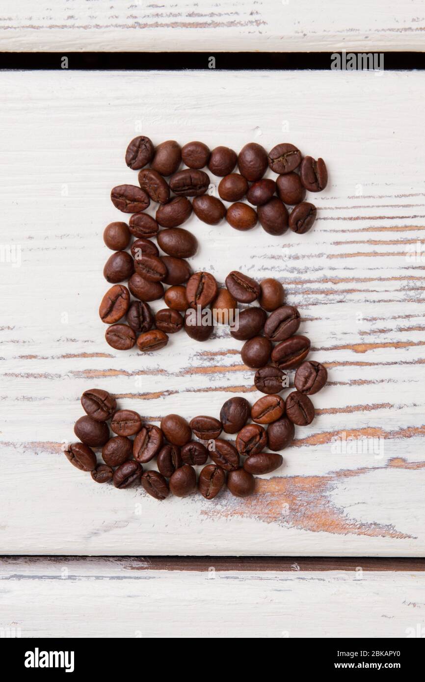 Number five made of coffee beans Stock Photo - Alamy