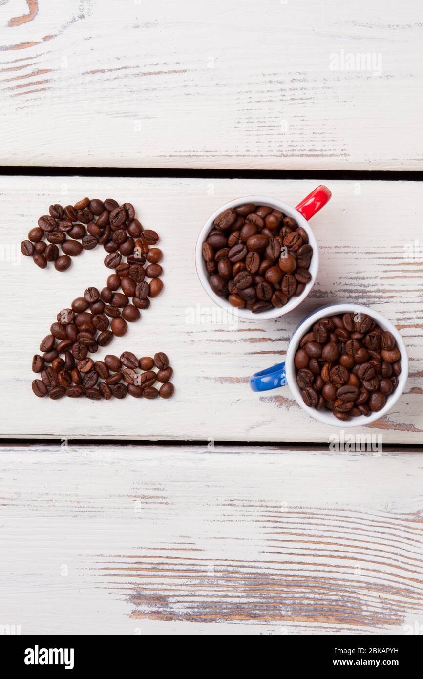 Two cups sign coffee hi-res stock photography and images - Alamy