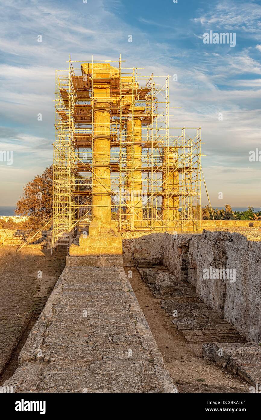 The Acropolis of Rhodes is a temple dating from the Classical Greek ...