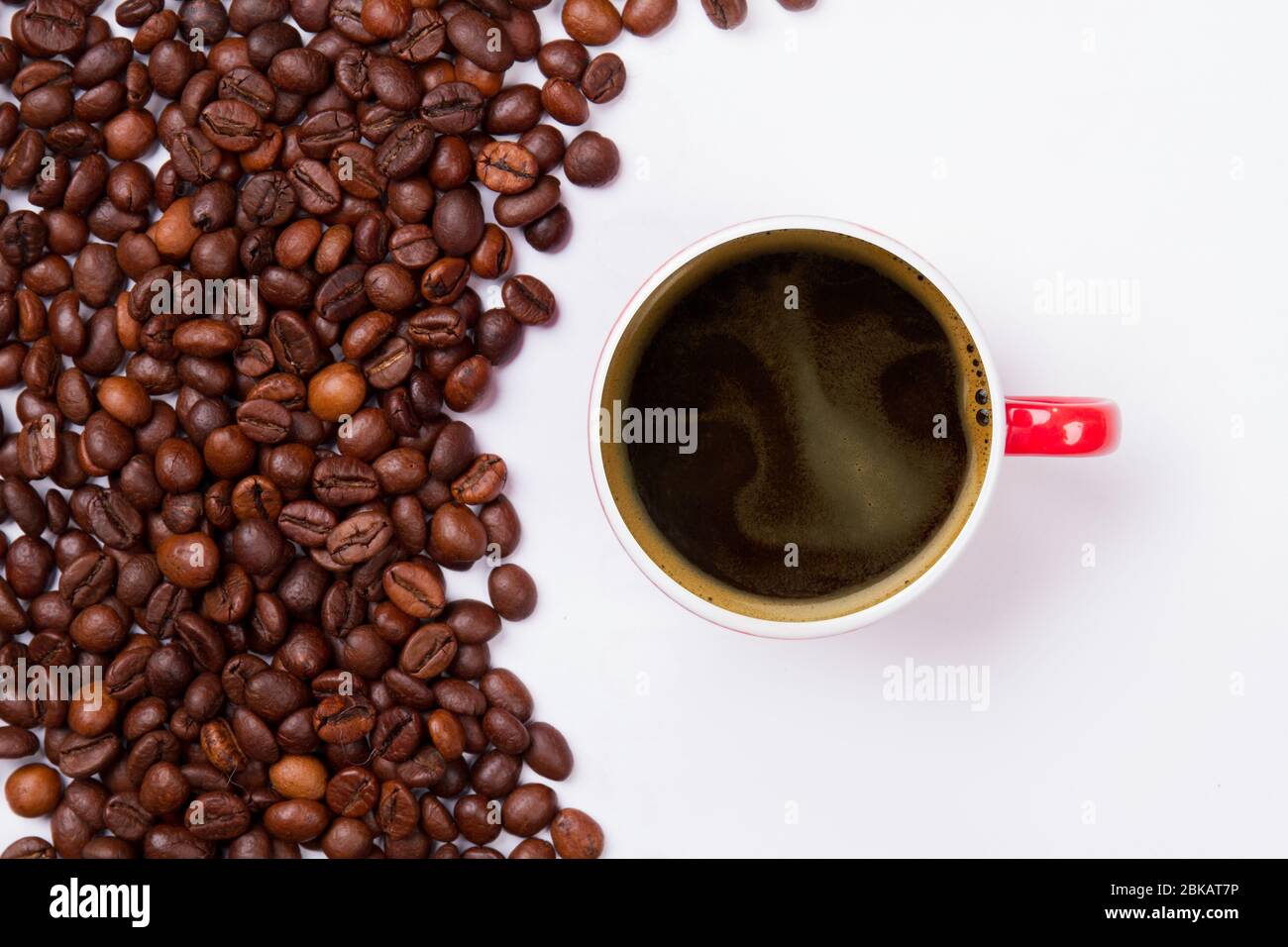 Top view roasted coffee beans hi-res stock photography and images - Alamy