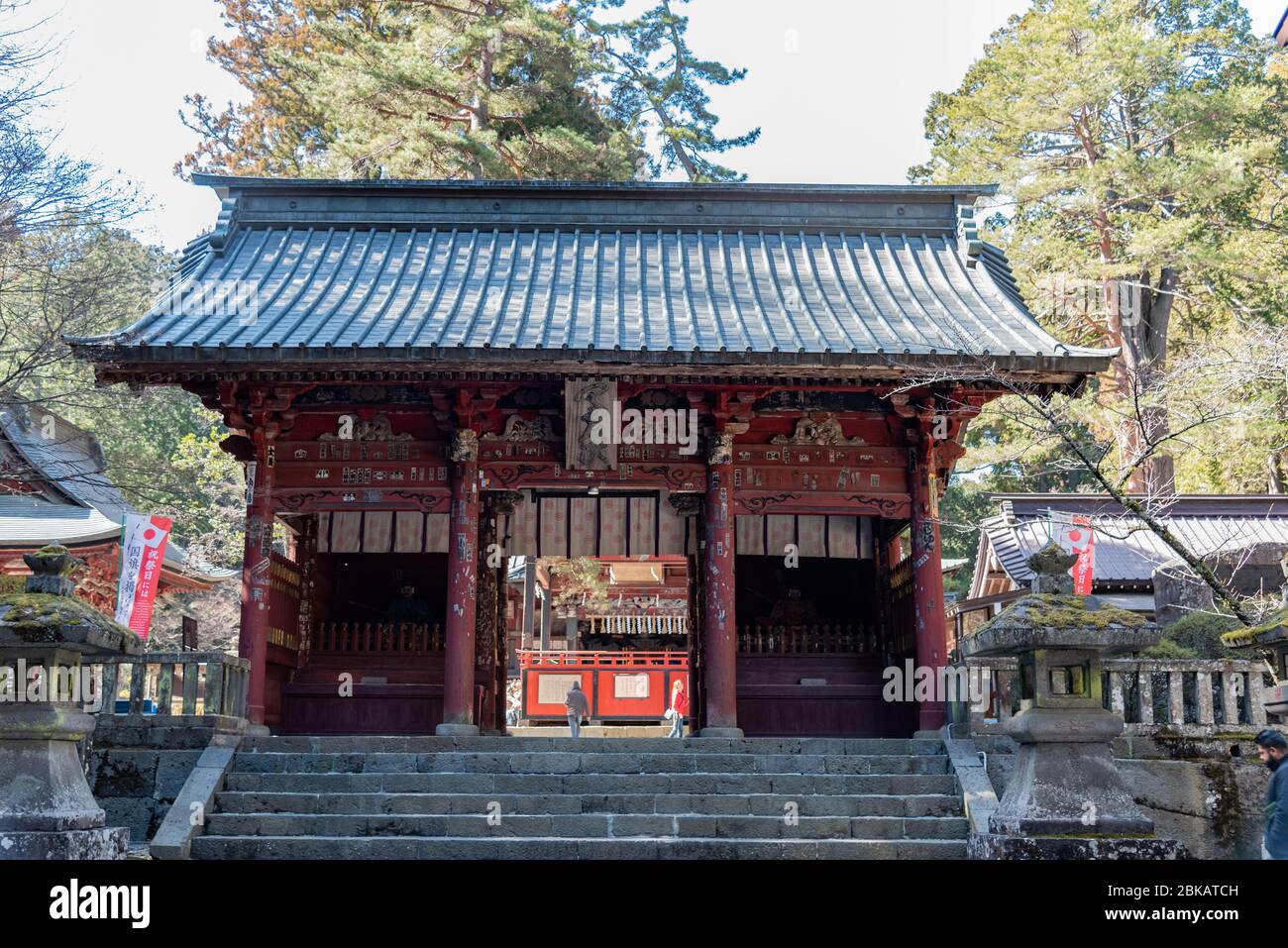 Gate to the temple Stock Photo - Alamy