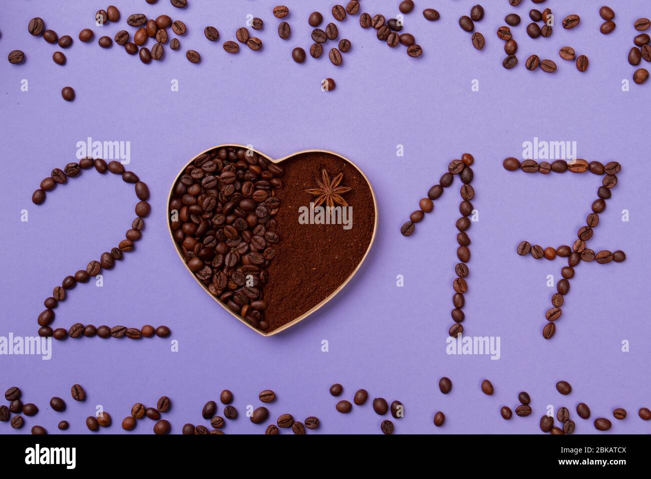 Number from coffee beans hi-res stock photography and images - Alamy