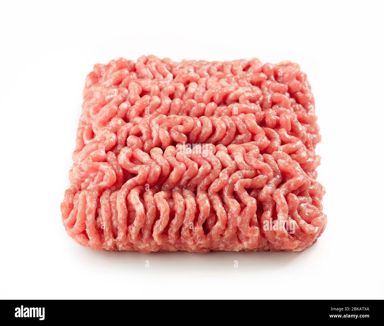 raw minced meat isolated on white background Stock Photo - Alamy