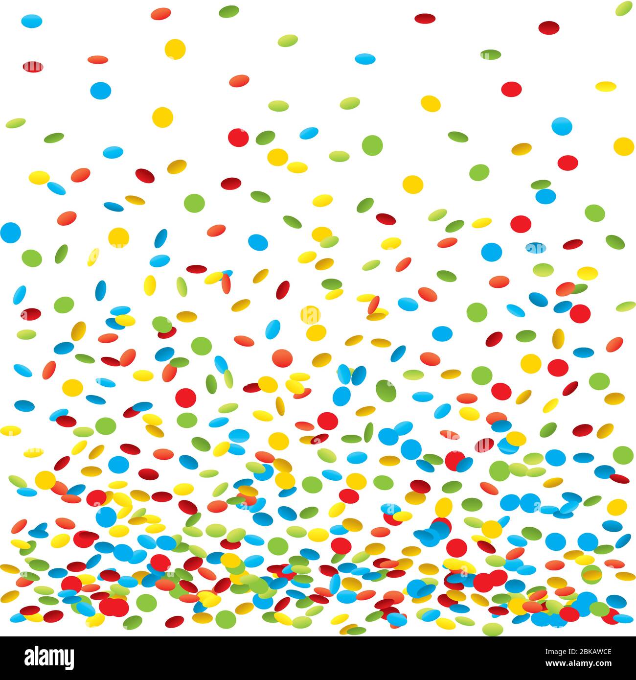 Vector illustration. Confetti falling background. Isolated and ...