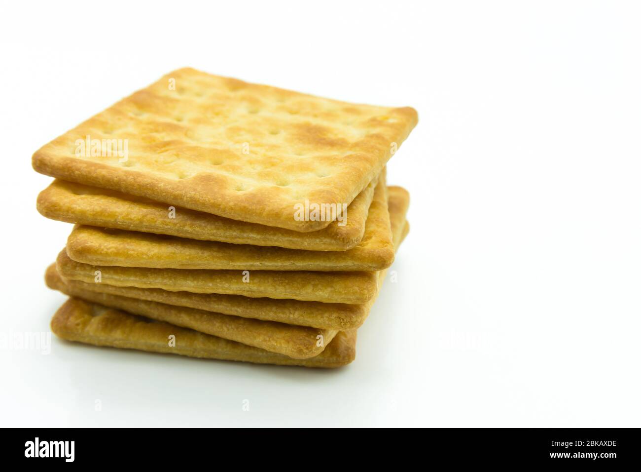 Close-up view of the crackers isolated on white background Stock Photo ...