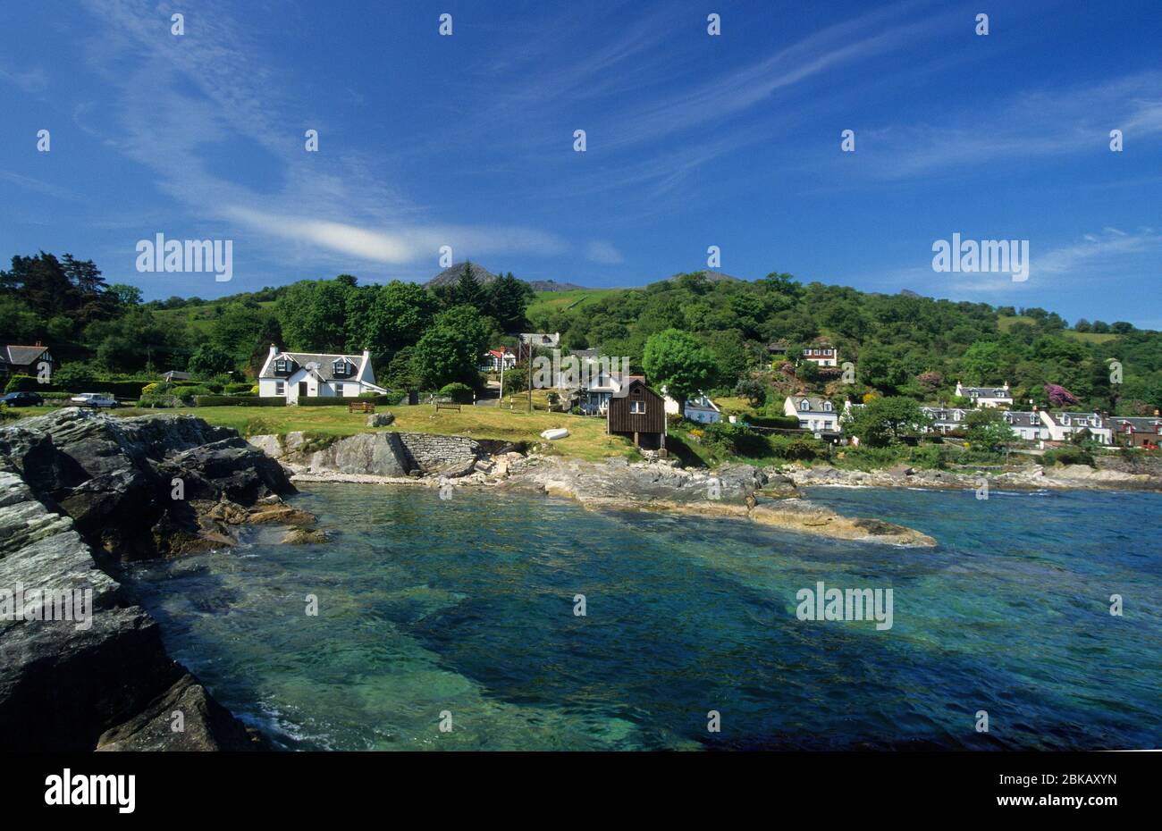 corrie village, arran Stock Photo - Alamy