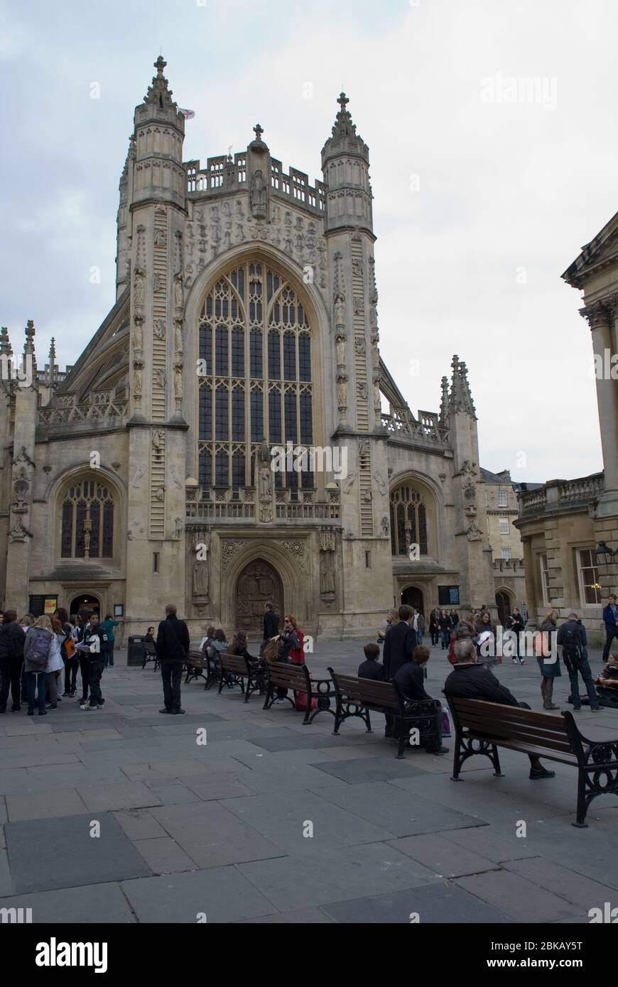 Perpendicular Gothic Architecture Bath Stone Bath Abbey, Somerset ...