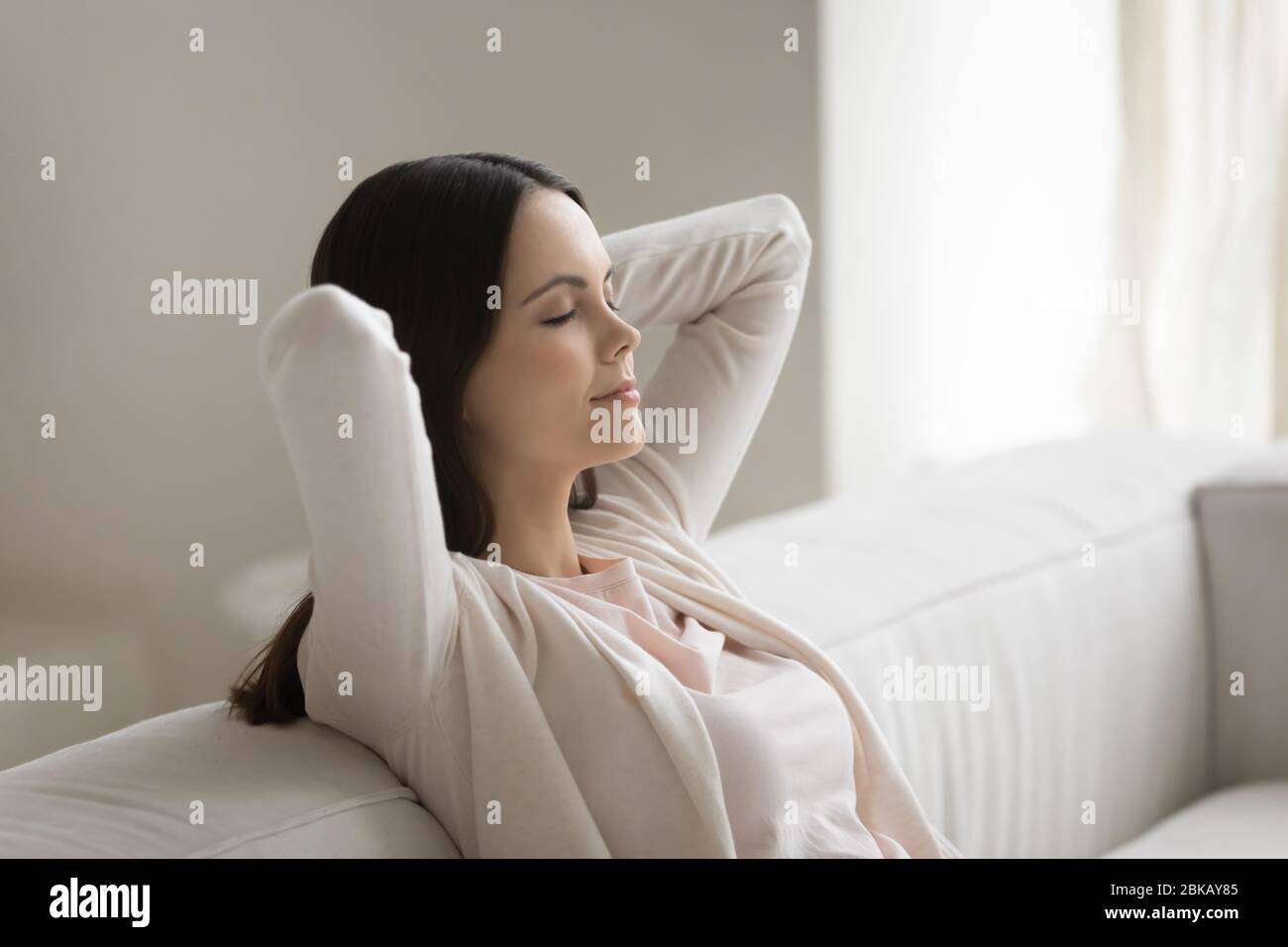 Nap on couch hi-res stock photography and images - Alamy