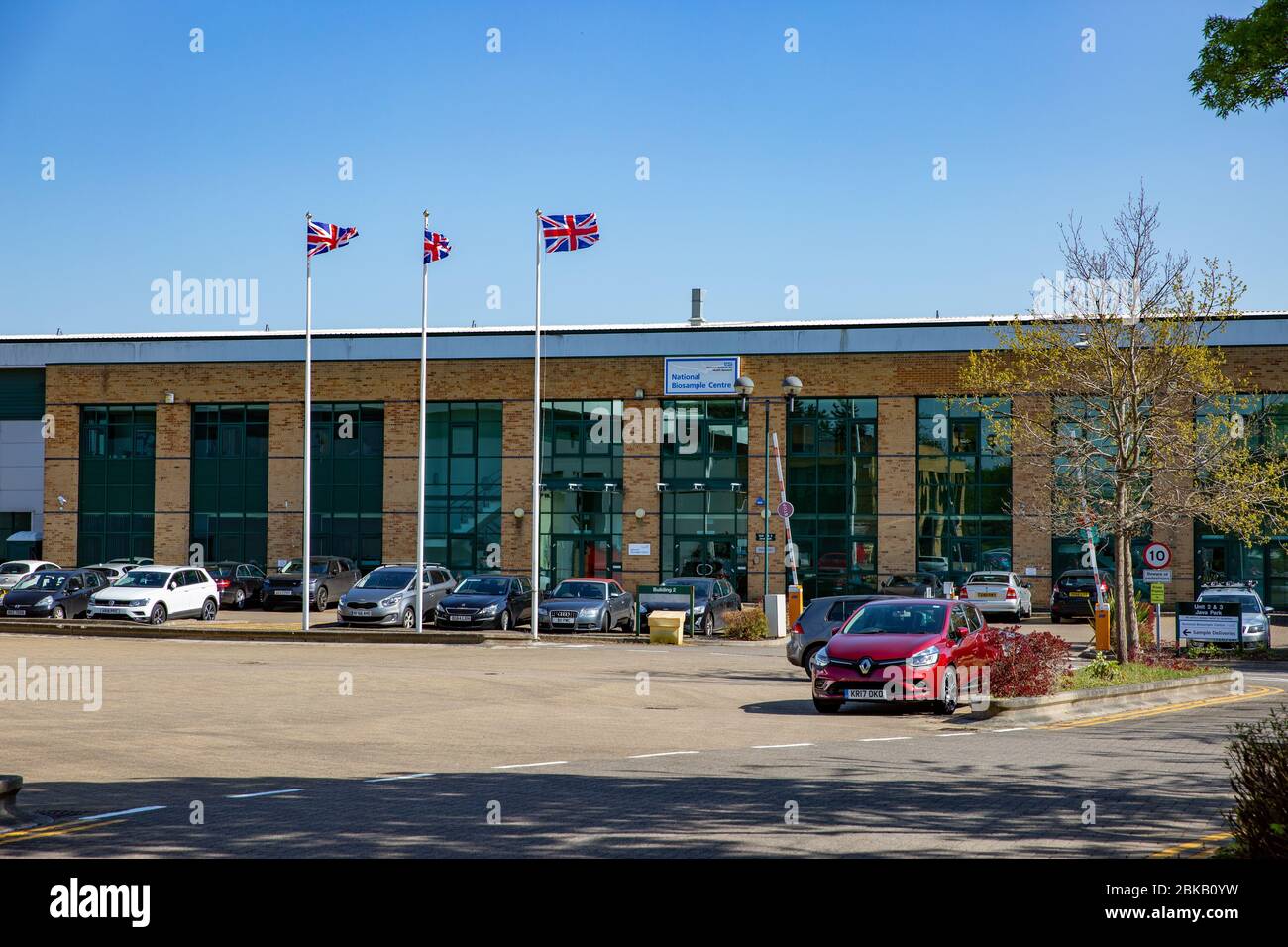Picture dated April 2020 shows the National BioSample centre in Milton ...