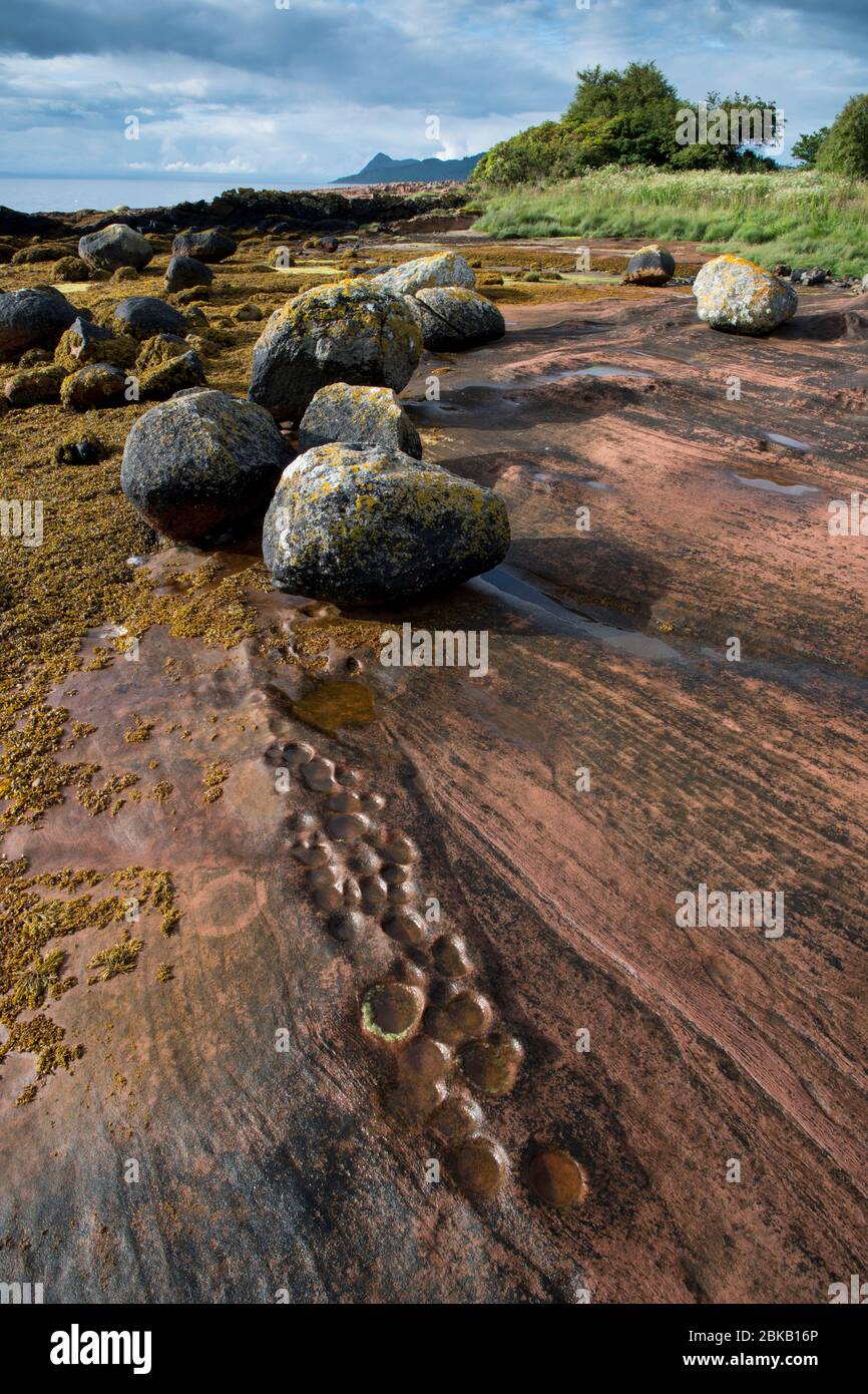 corrie shore detail, arran Stock Photo - Alamy