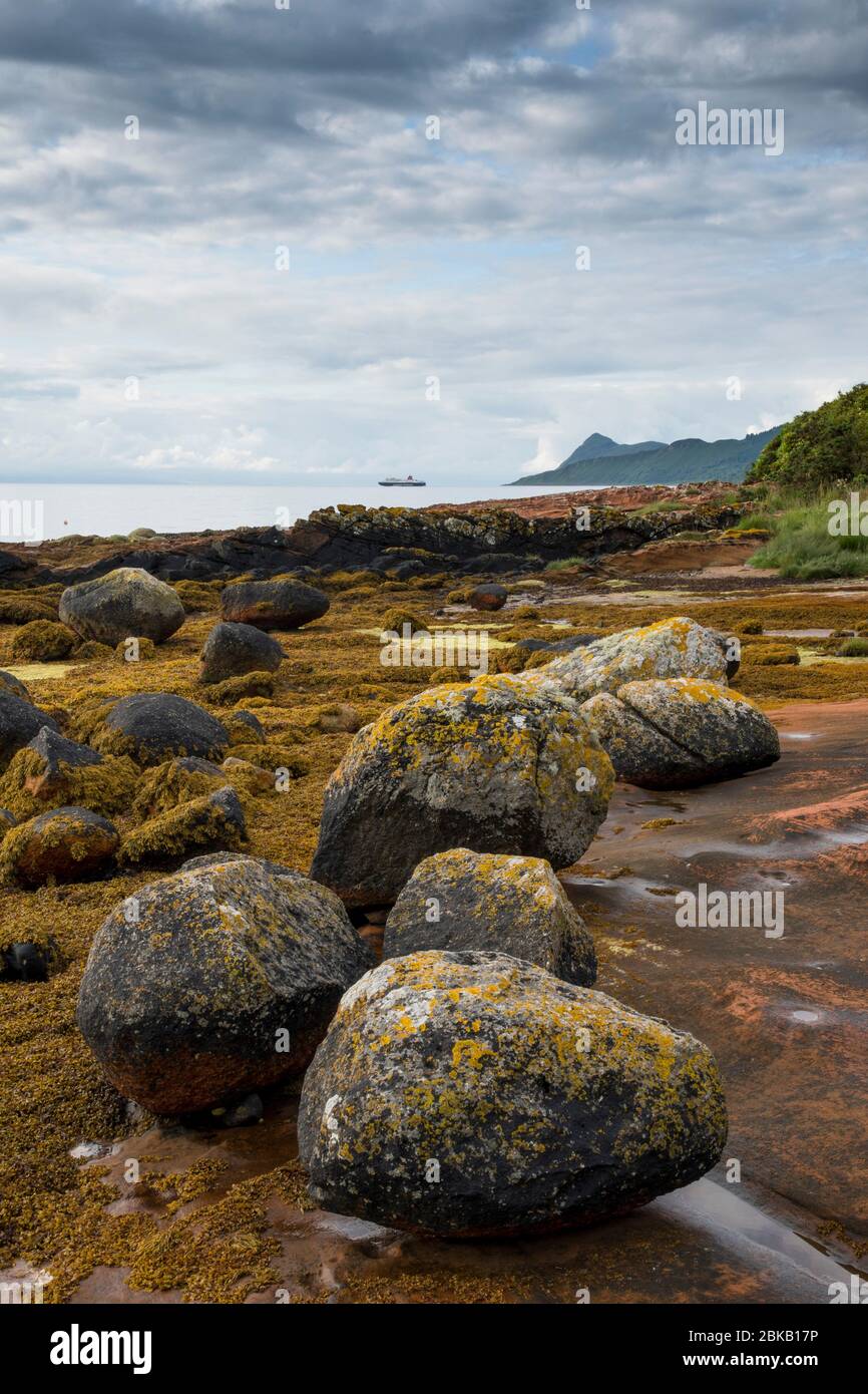 corrie shore detail, arran Stock Photo - Alamy