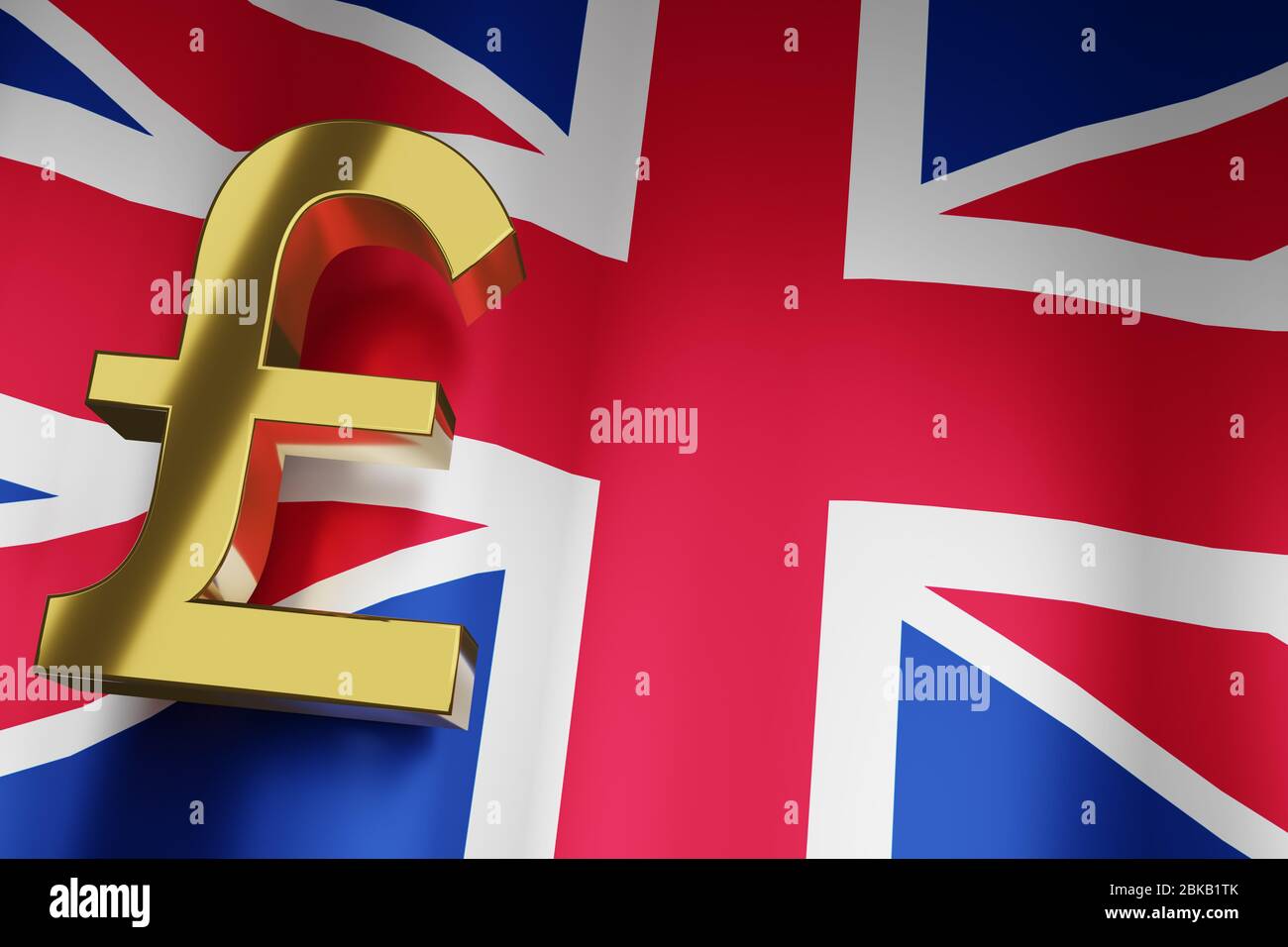 Golden British Money currency Sign for Business with United Kingdom ...