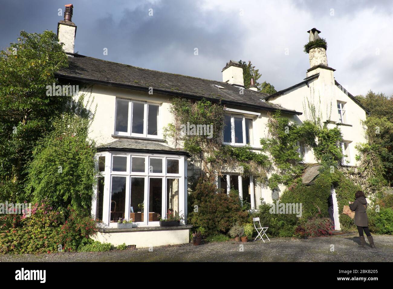 Rydal Mount and Gardens, near Grasmere in the Lake District, was poet ...