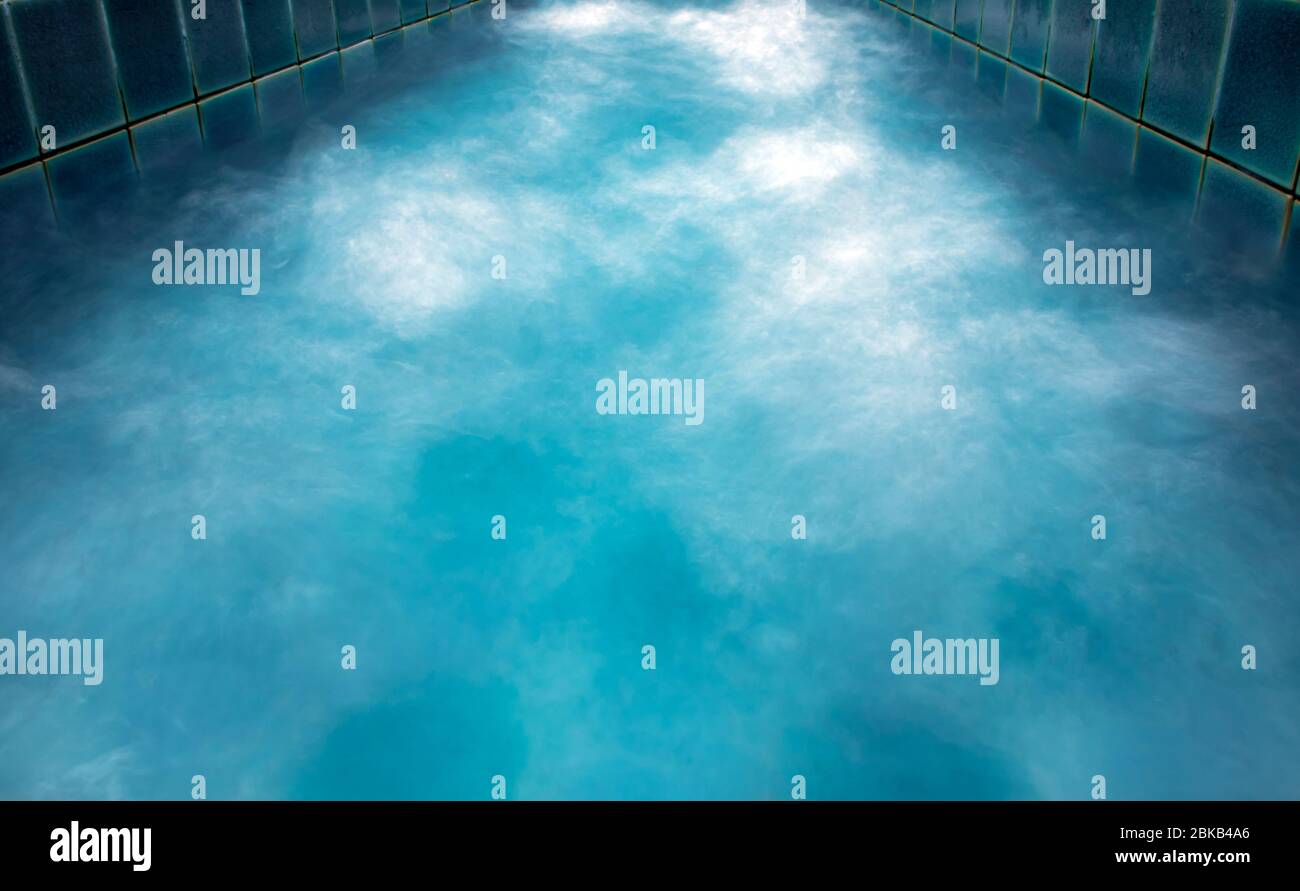 Bubbles of water in the pool Stock Photo - Alamy