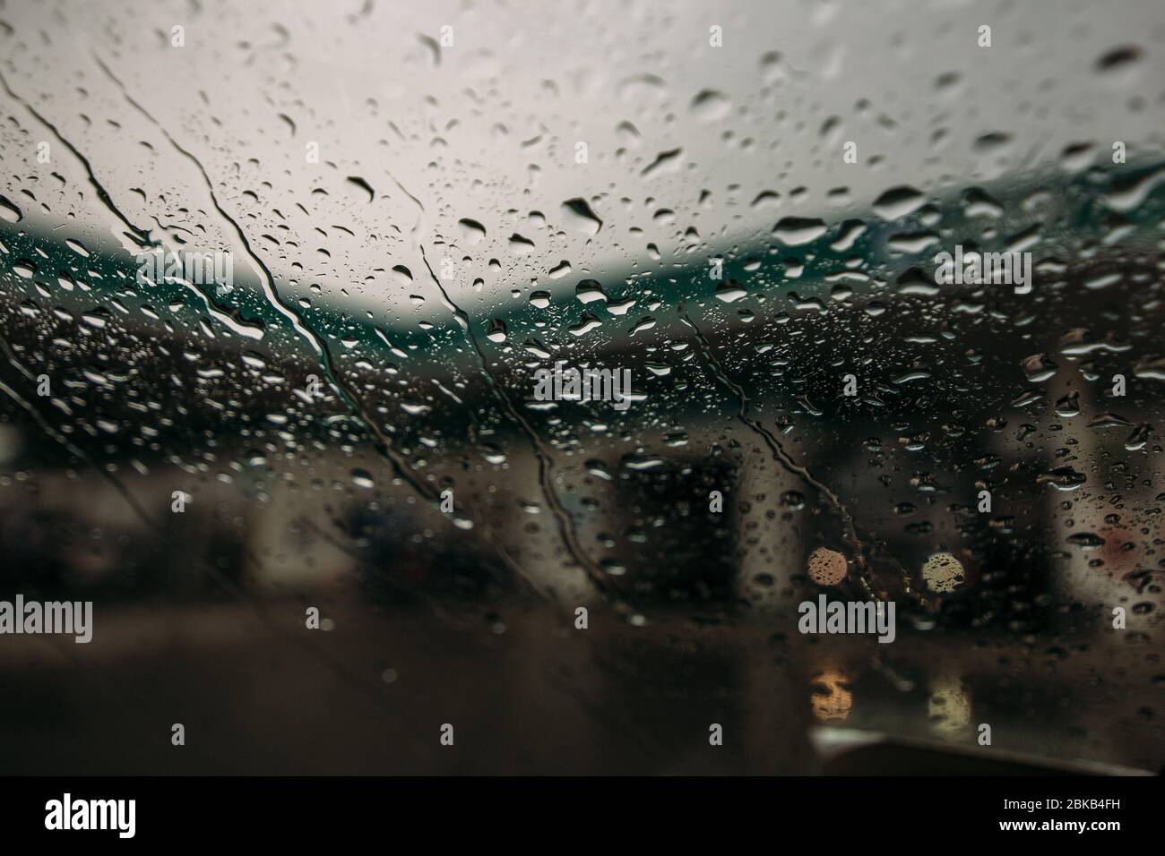 texture of raindrops on glass Stock Photo - Alamy
