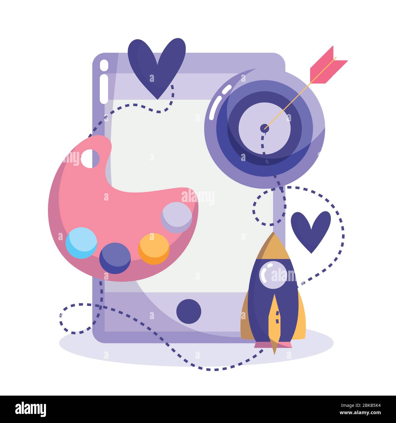 people creativity technology, smartphone digital idea target solution ...