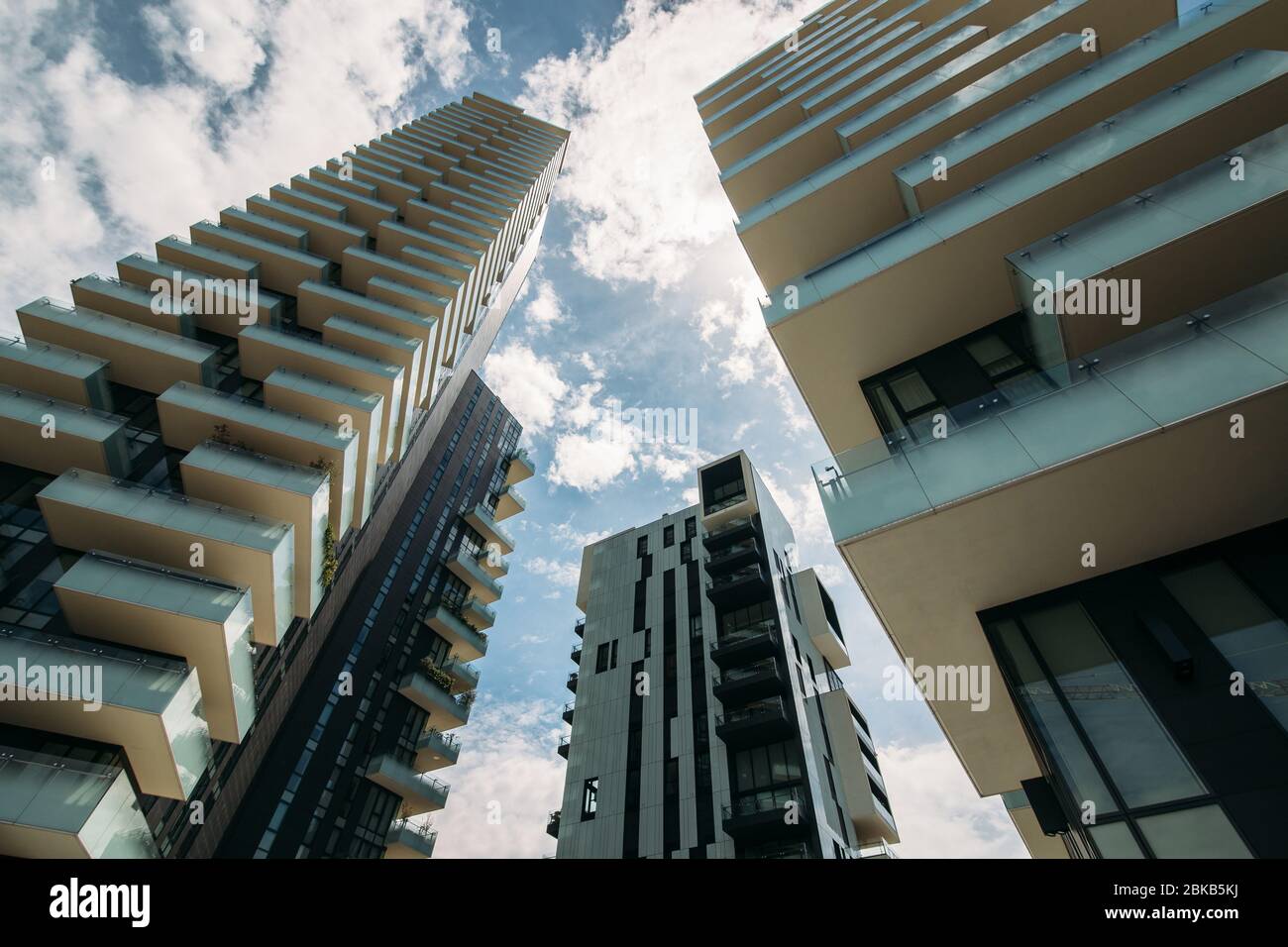 Three skyscrapers hi-res stock photography and images - Alamy