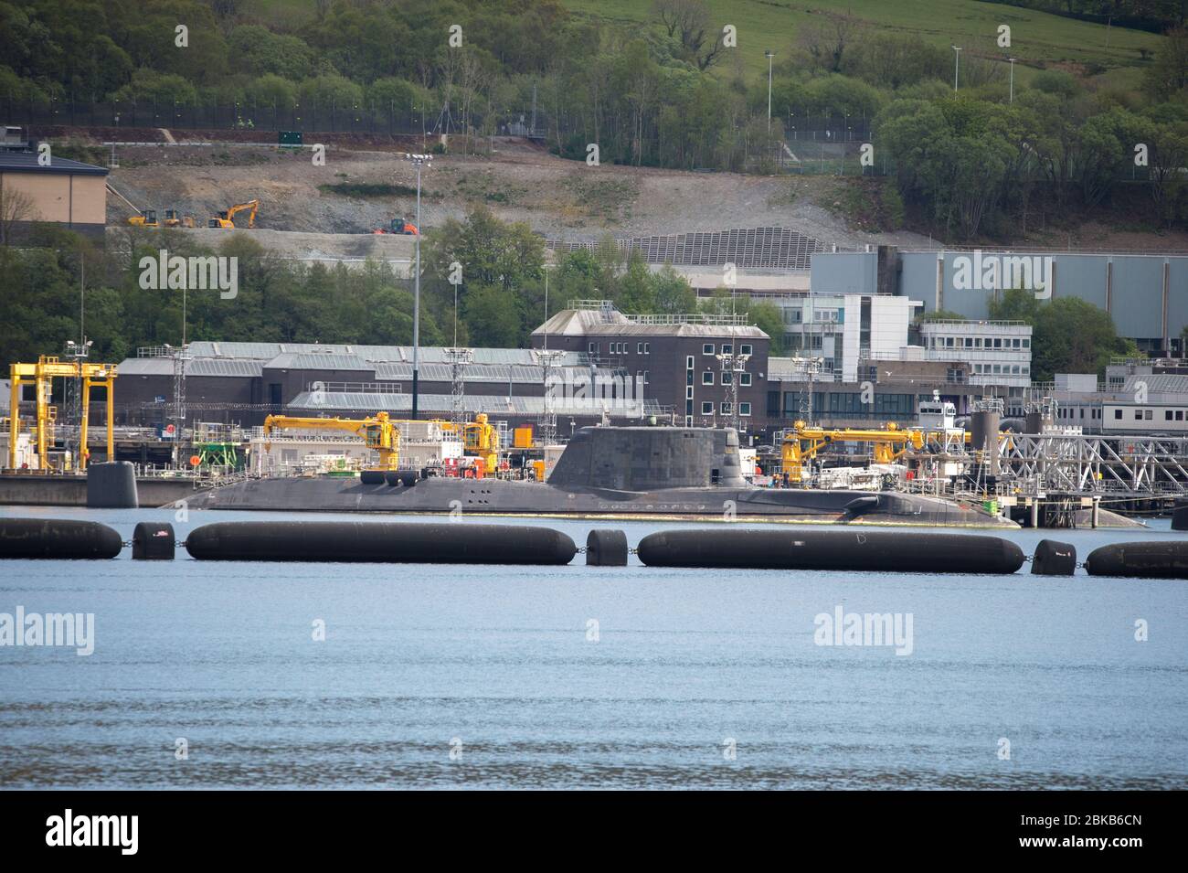 Faslane, Scotland, UK. 3 May 2020. Pictured: The Ministry of Defence ...