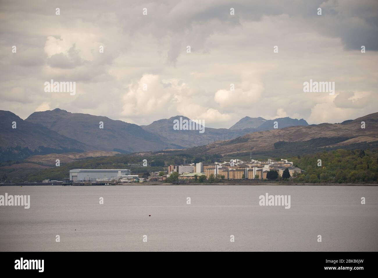 Faslane, Scotland, UK. 3 May 2020. Pictured: The Ministry of Defence ...