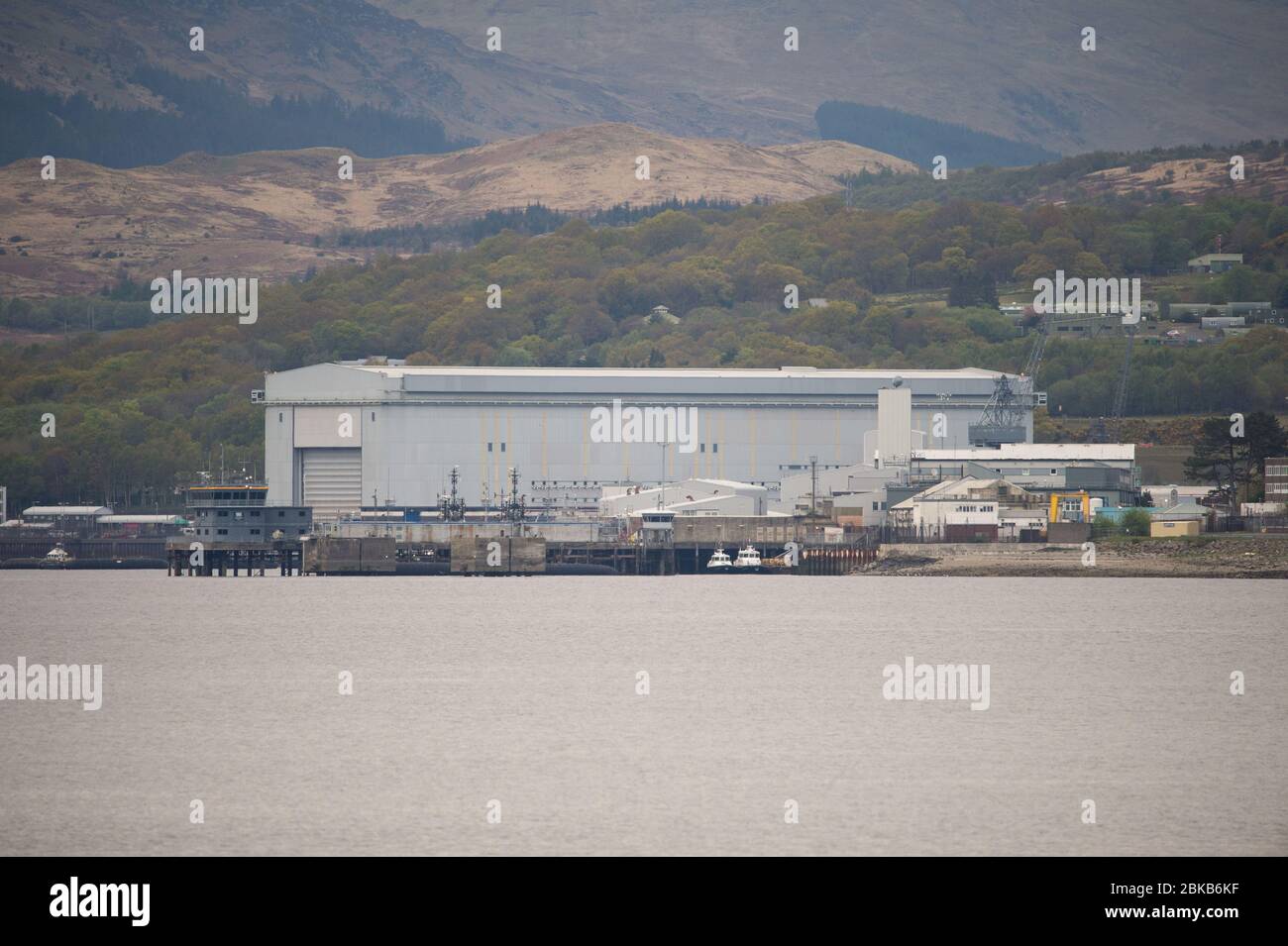 Faslane, Scotland, UK. 3 May 2020. Pictured: The Ministry of Defence ...