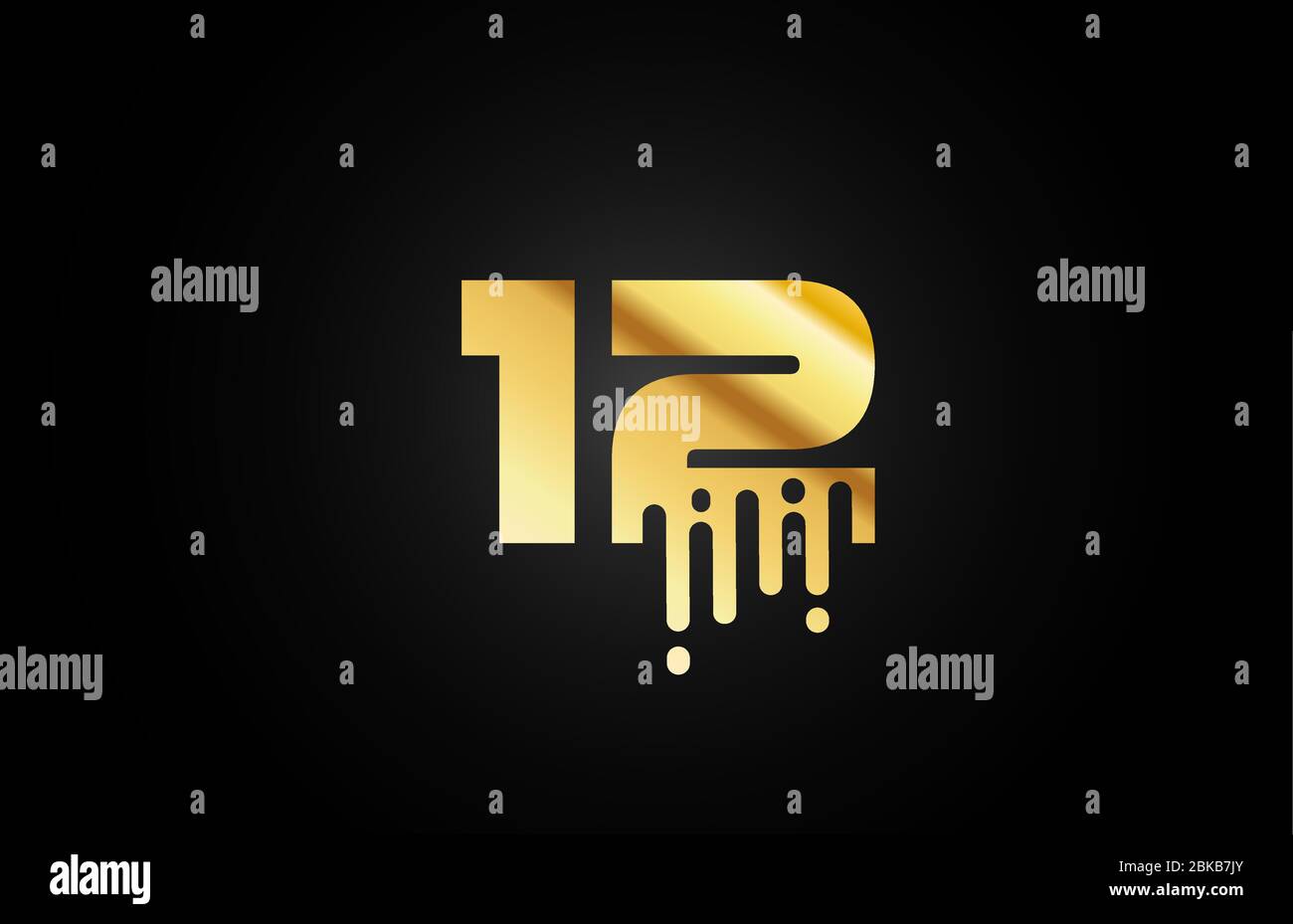 12 number logo icon for company and business Stock Vector Image & Art ...