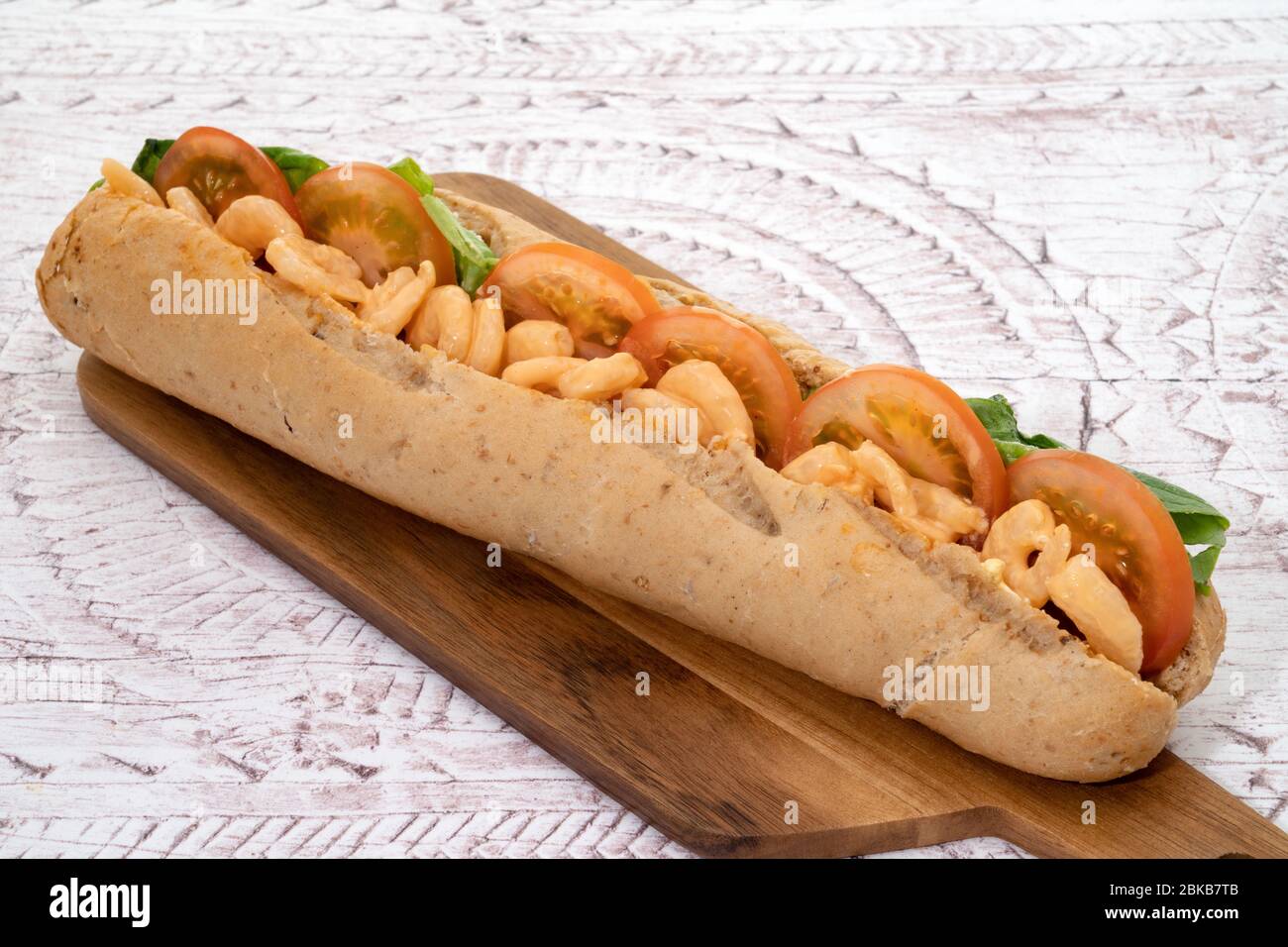 Prawn or shrimp sub salad sandwich Stock Photo - Alamy
