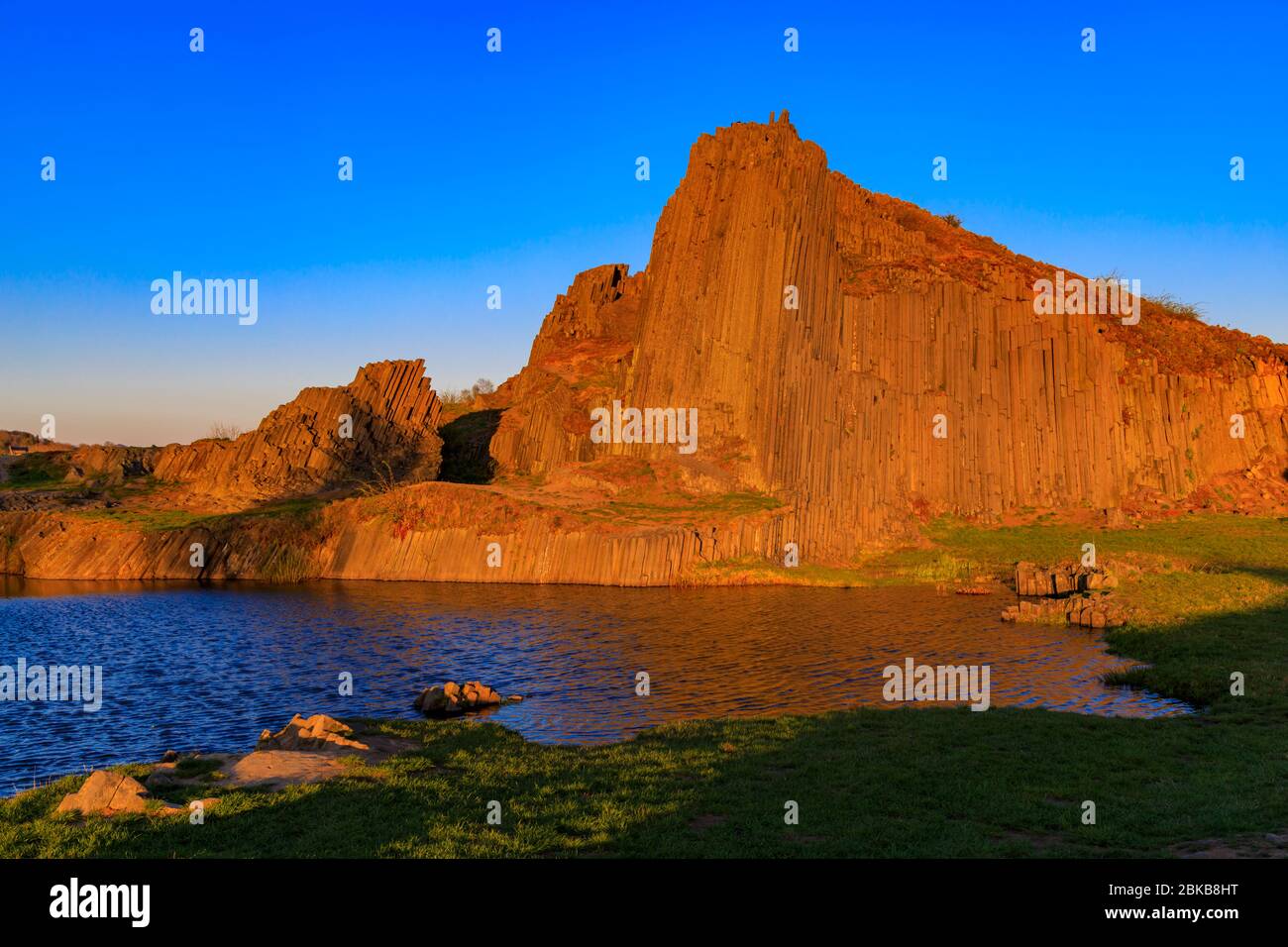 Polygonal structures of basalt columns, natural monument Panska skala ...