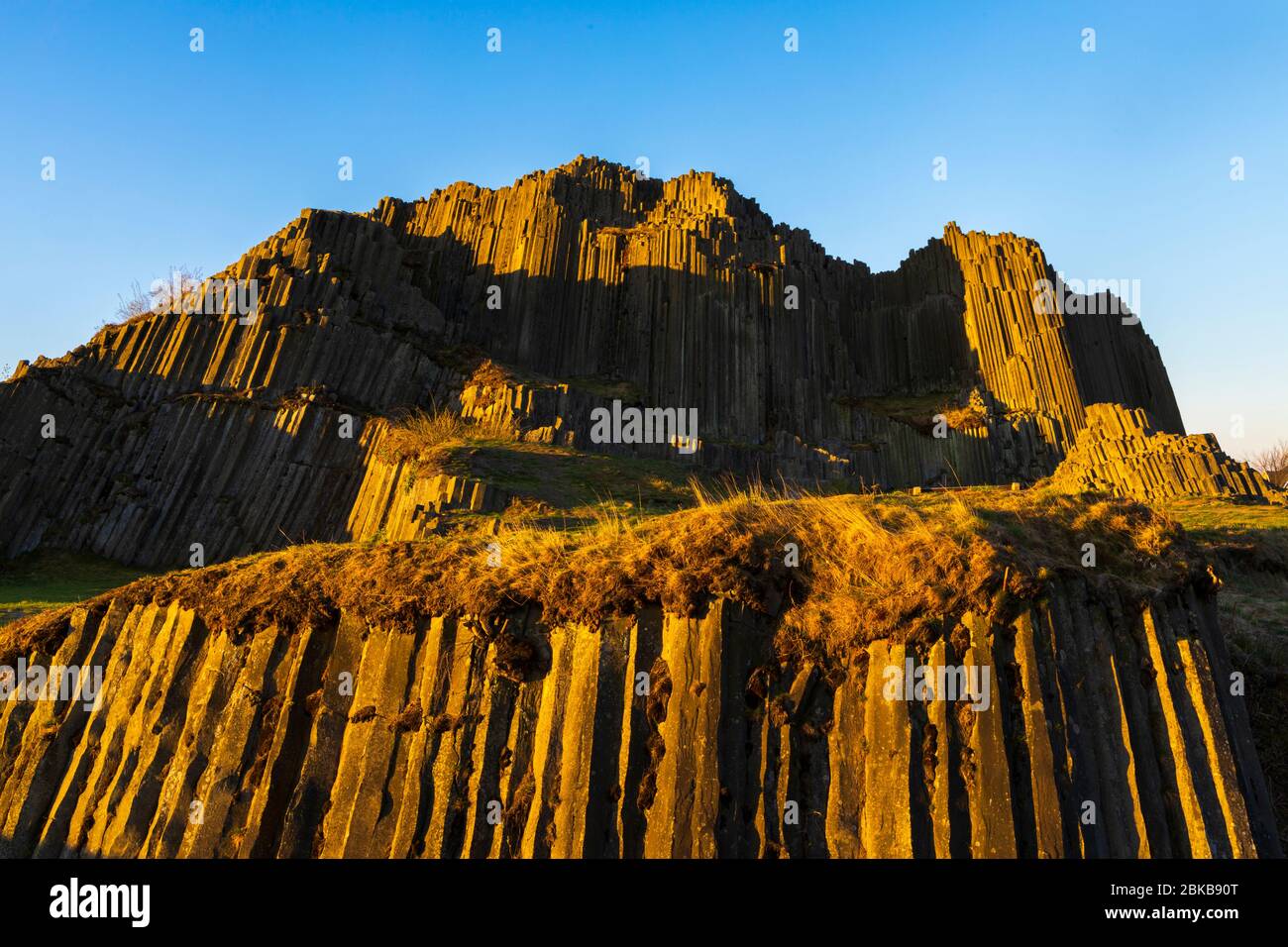 Polygonal structures of basalt columns, natural monument Panska skala ...