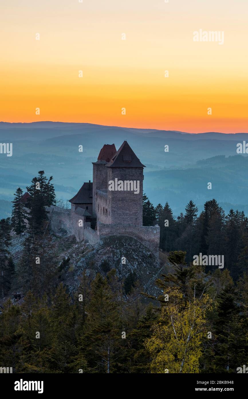 Kasperk castle in Sumava, Czech Republic Stock Photo - Alamy