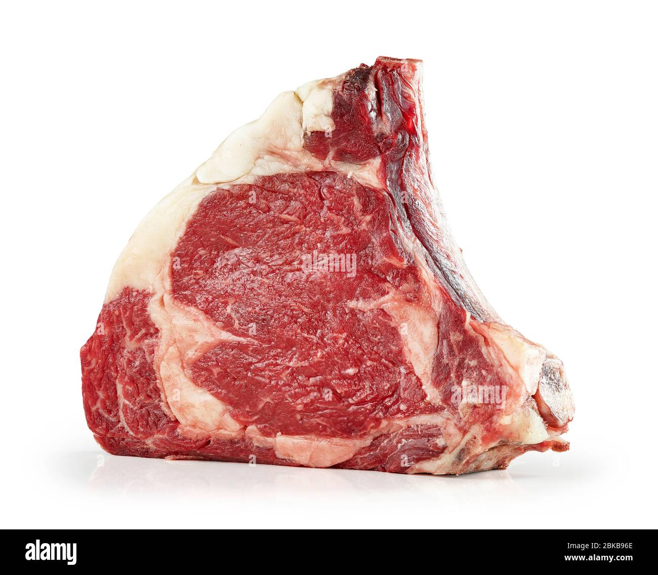 fresh raw dry aged beef steak meat isolated on white background Stock ...