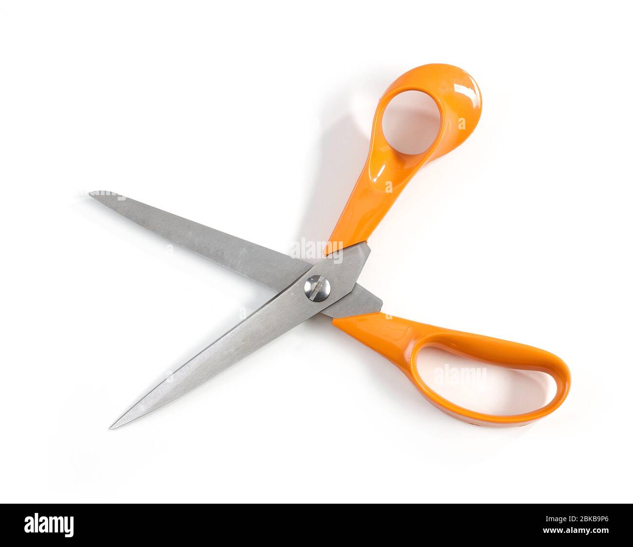 scissors isolated on white background, top view Stock Photo - Alamy