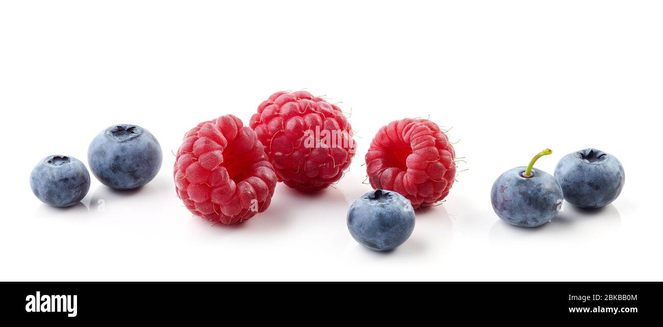 fresh berries isolated on white background Stock Photo - Alamy