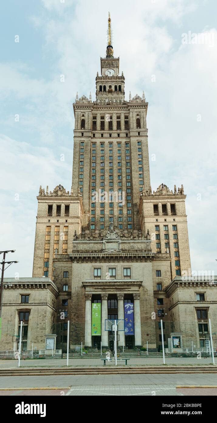 Architect Central building in Poland against the blue sky Stock Photo ...