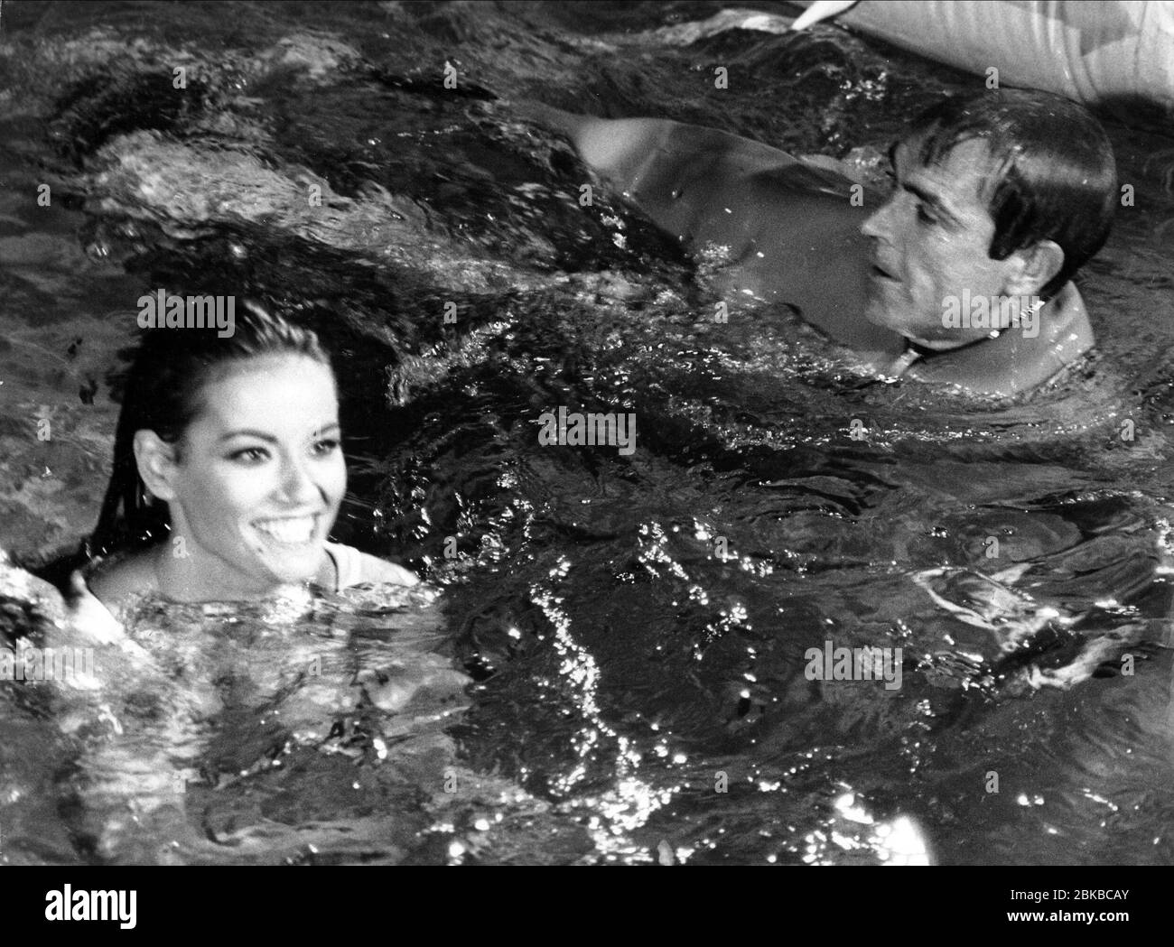 Claudine Auger James Bond Black and White Stock Photos & Images - Alamy