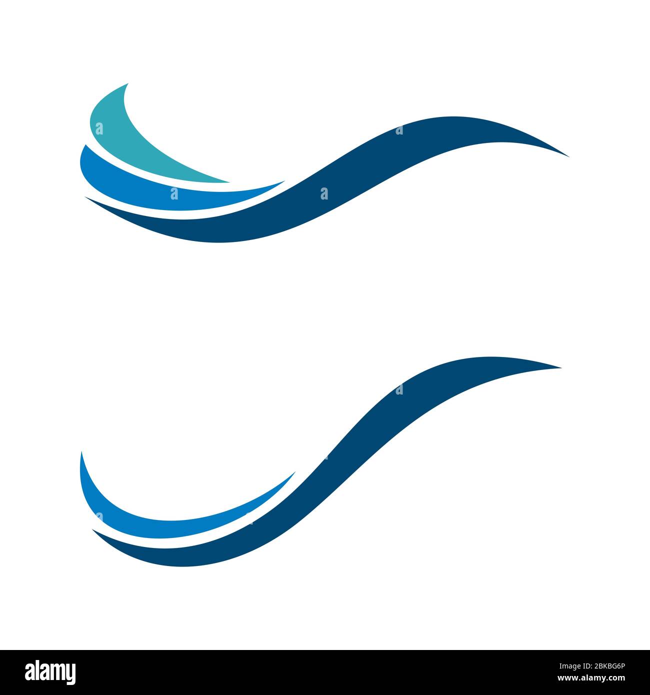 Blue Waves Swoosh Logo Template Illustration Design. Vector EPS 10 ...