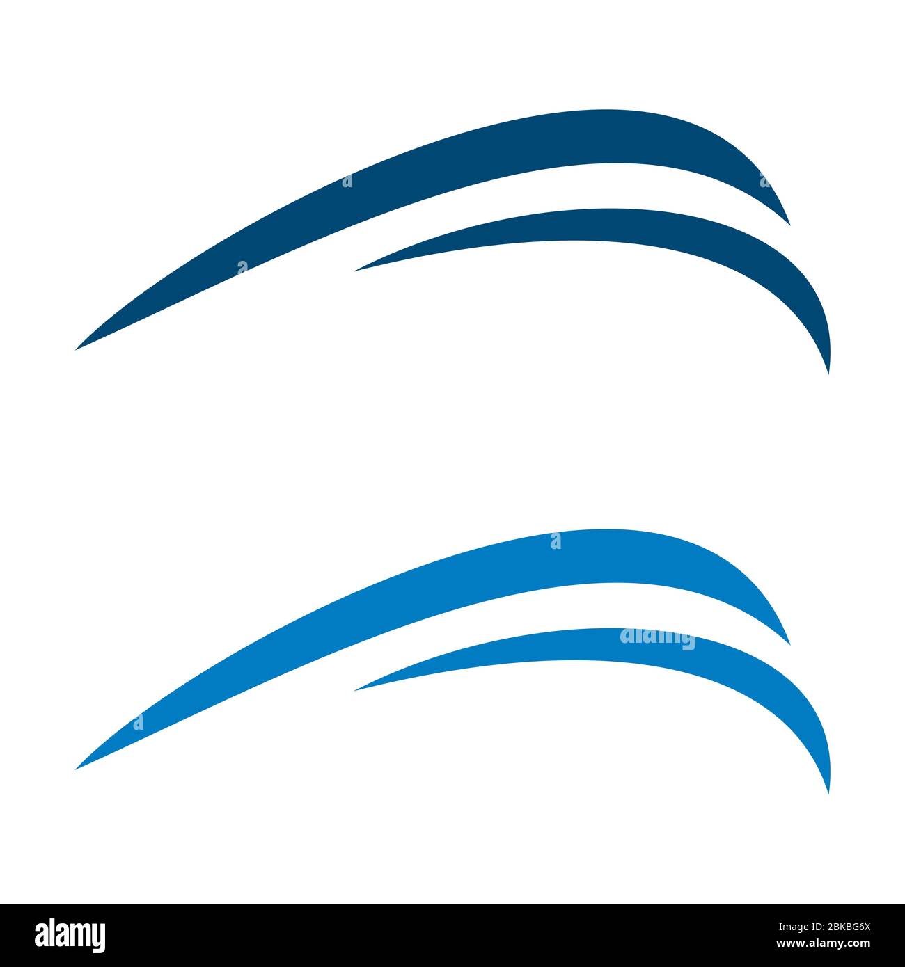 Blue Waves Swoosh Logo Template Illustration Design. Vector EPS 10 ...