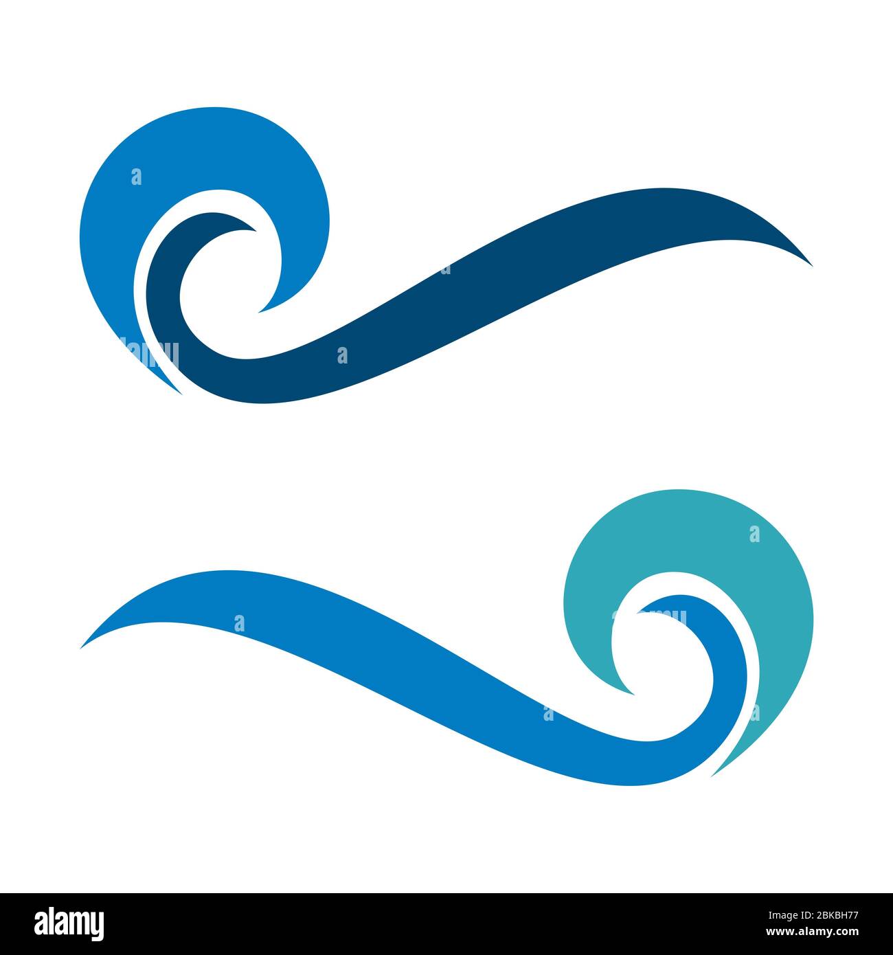 Blue Wave Swoosh Logo Template Illustration Design. Vector EPS 10 Stock ...
