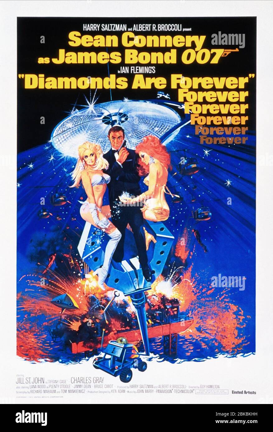 James Bond Film Diamonds Are Forever Poster High Resolution Stock Photography and Images - Alamy