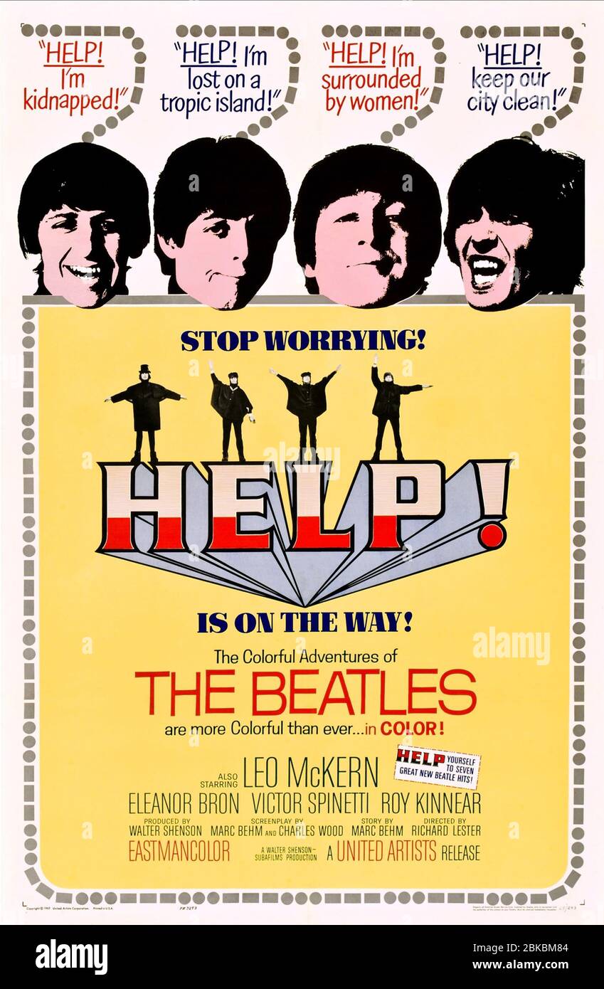 Beatles Help Poster High Resolution Stock Photography and Images - Alamy