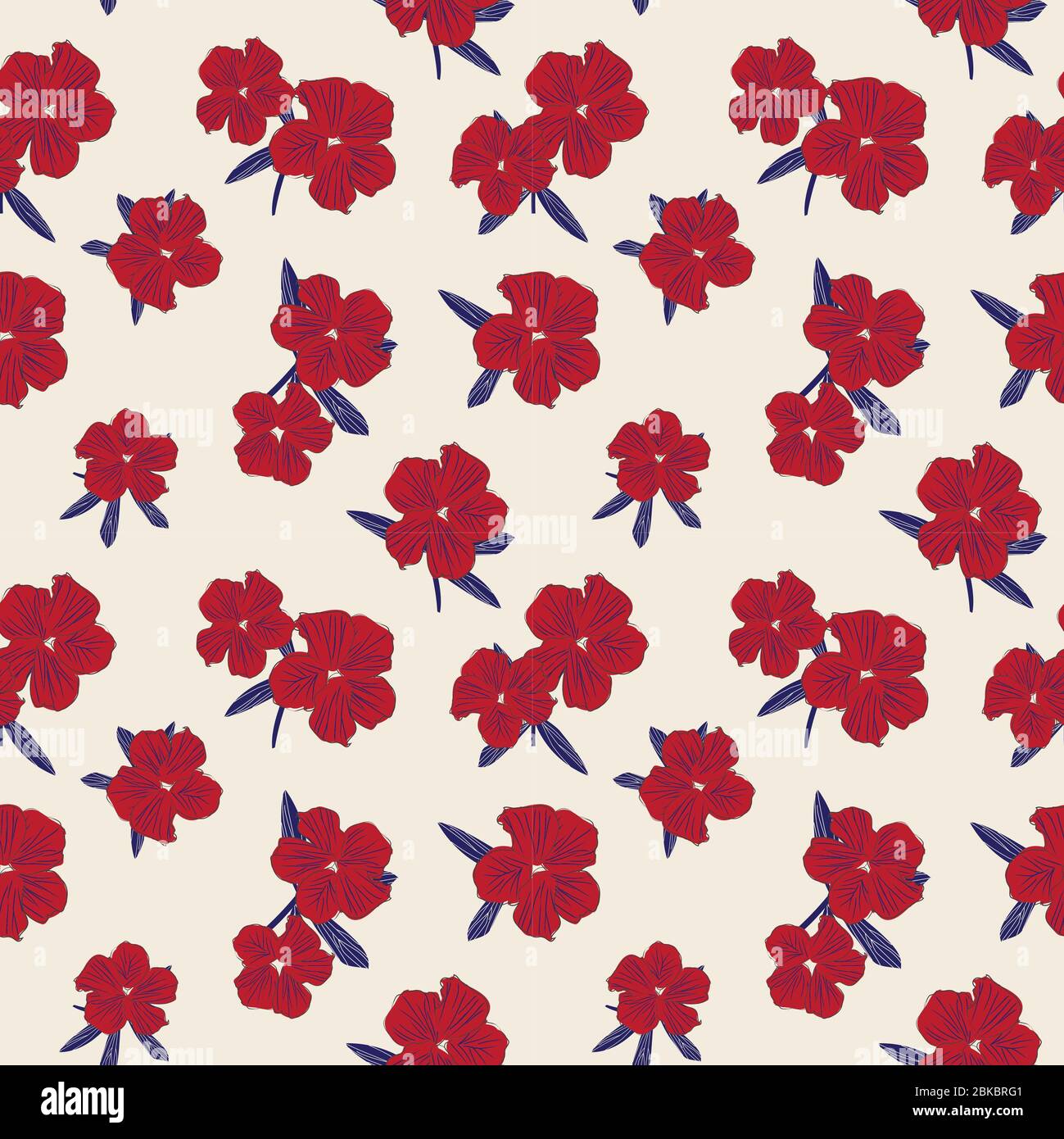 Red tropical floral botanical seamless pattern background suitable for ...