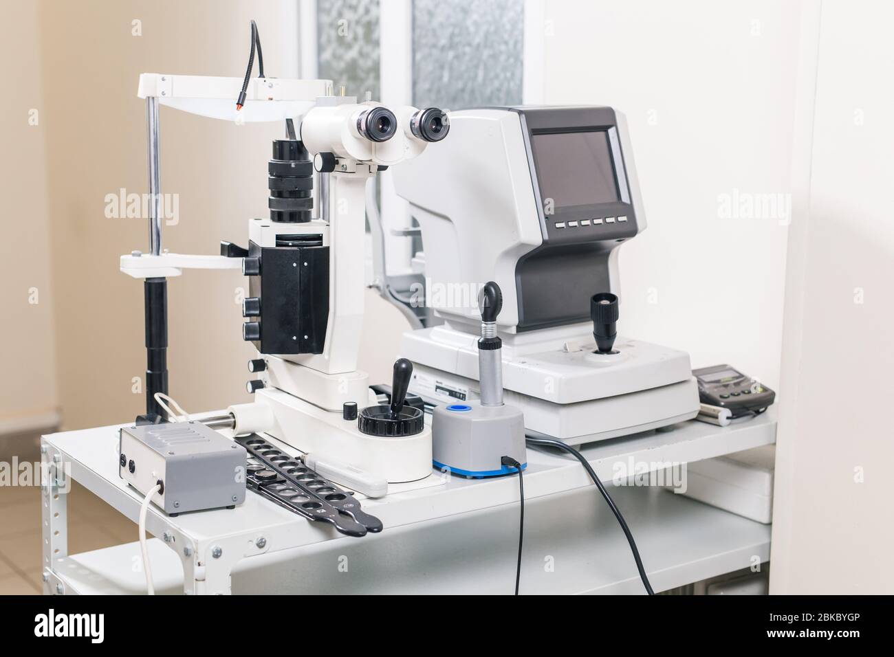 Eye health, eye disease prevention. Medical laboratory. Medicine and ...