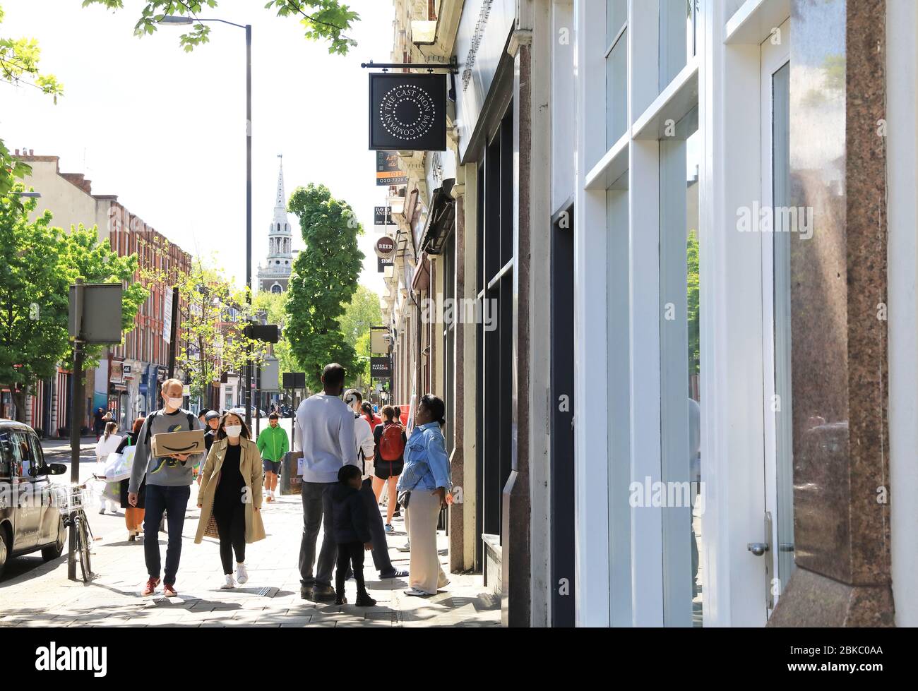 Queue outside Islington post office, on Upper Street, in the ...