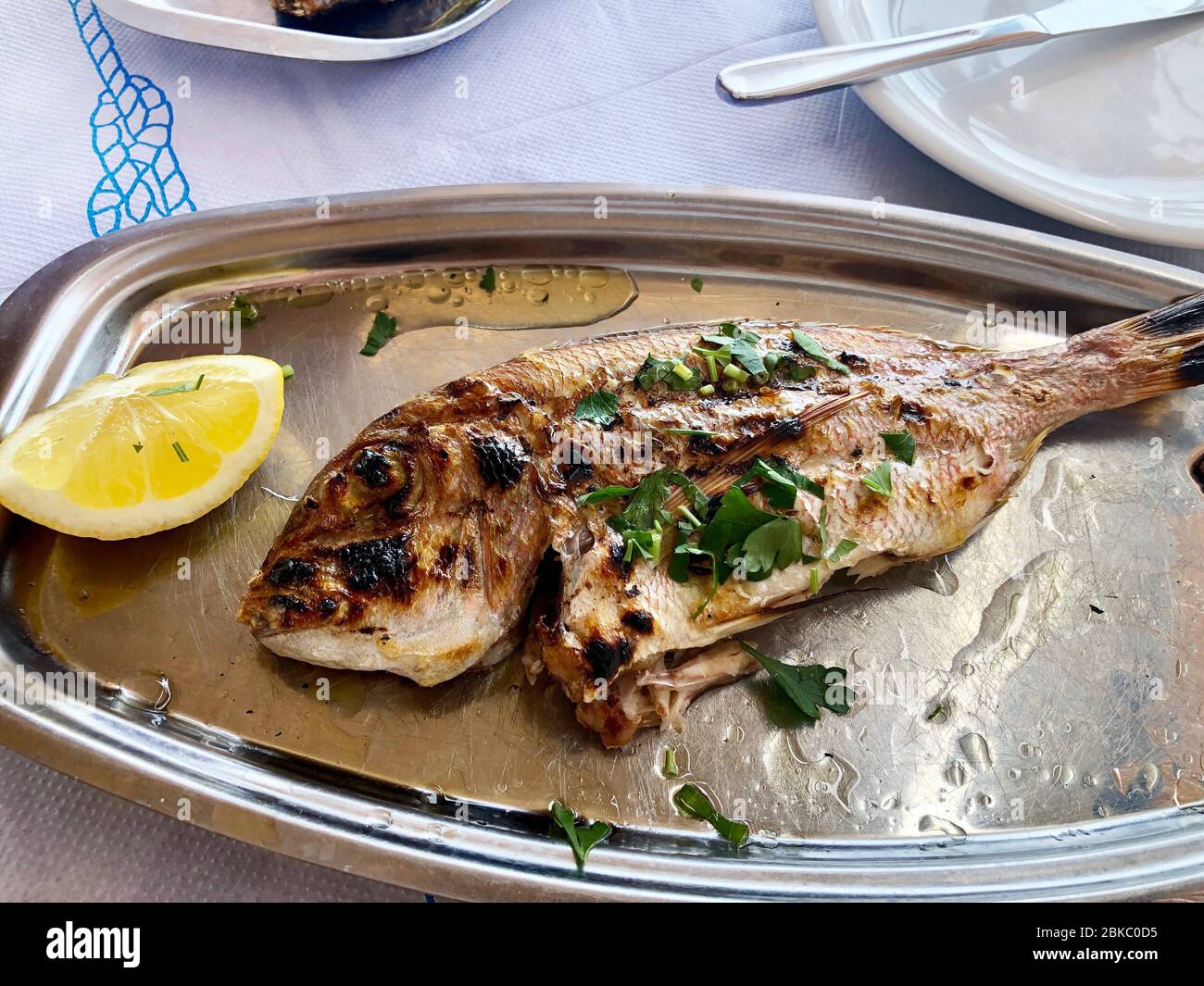Greece meal table hi-res stock photography and images - Alamy