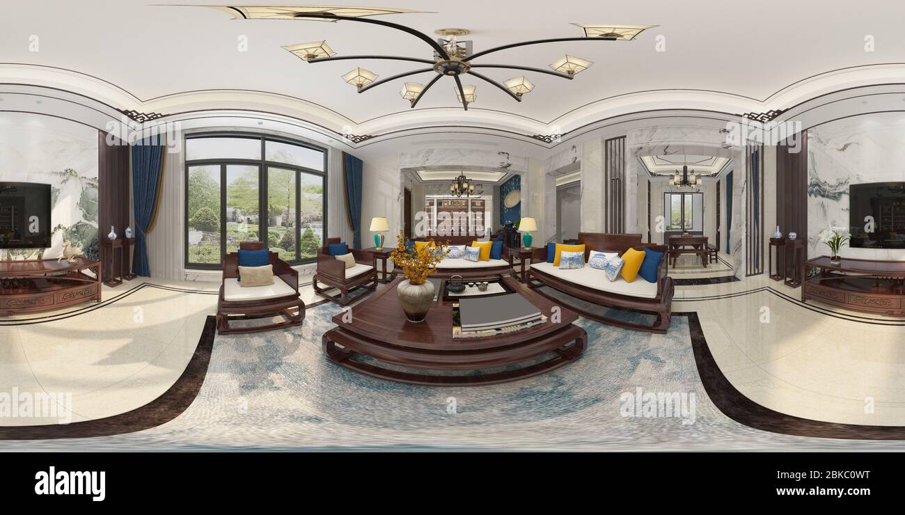 360 degrees panoramic flat interior hi-res stock photography and images ...