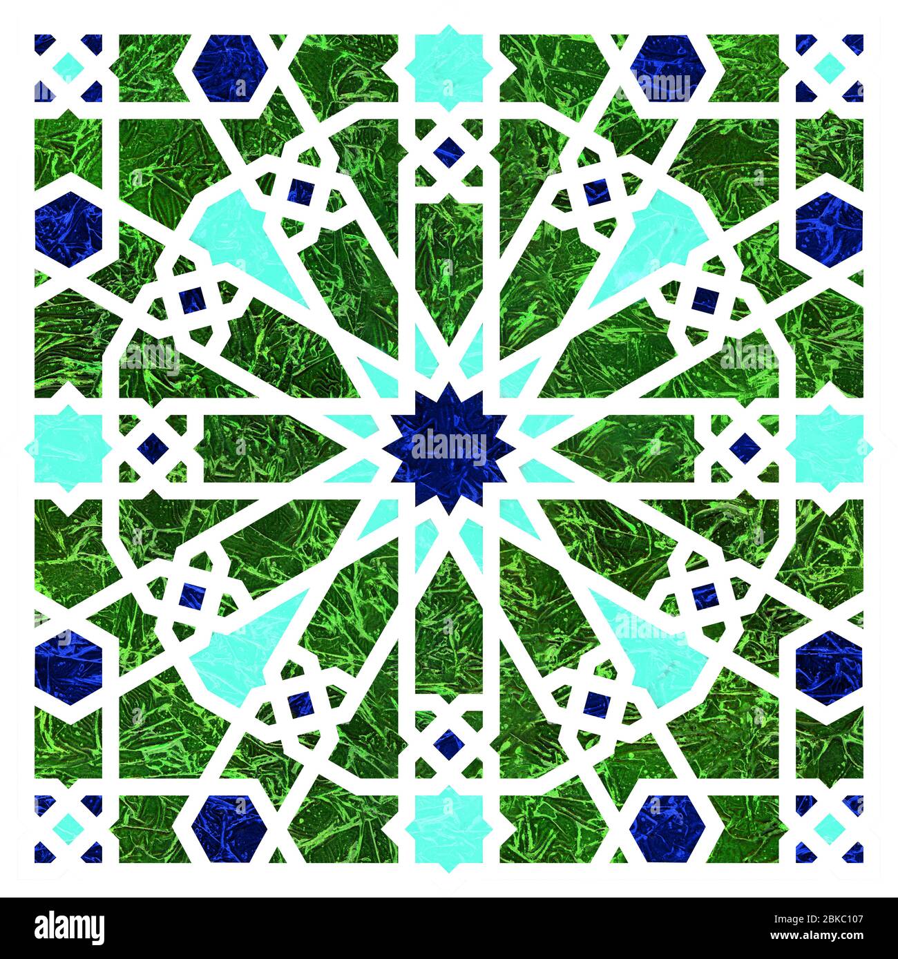 Arabic square geometric tile textured with rich texture. Decorative ...