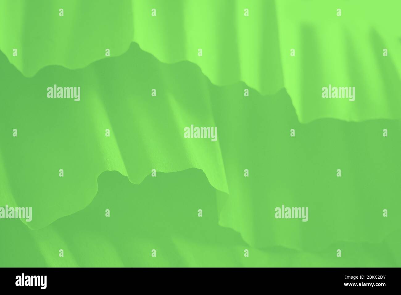 Fresh green gradient background with paper waves Stock Photo - Alamy